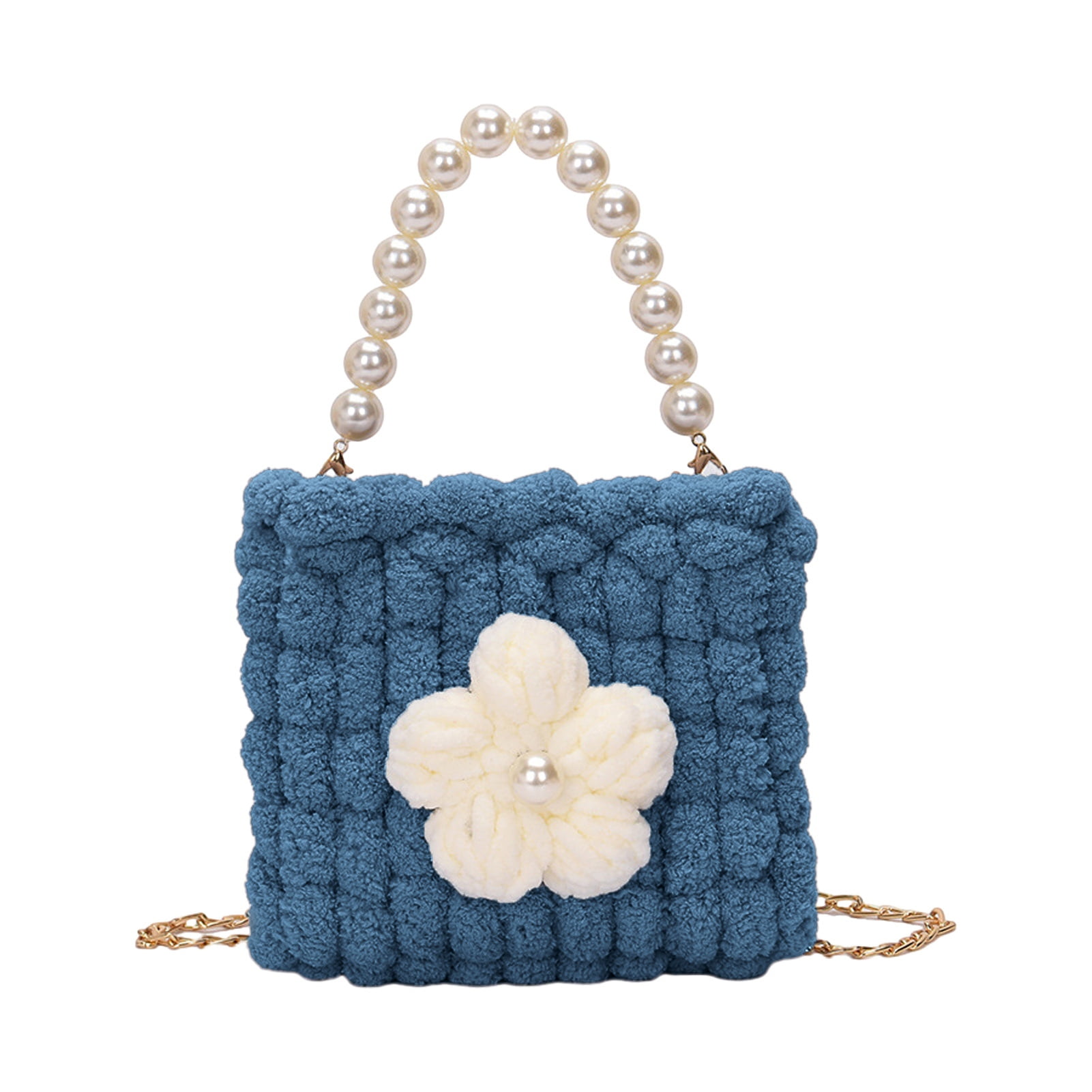 Kiskick Crochet Kit Hand-woven Bag Material Handbag Diy Material Bag ...