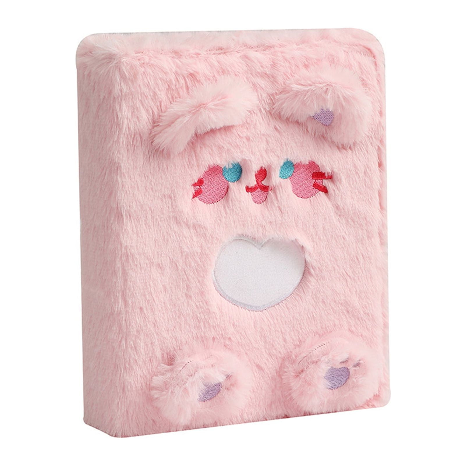 Kiskick Cute Cartoon Plush Binder Cover A5 Cartoon Plush Photocard ...