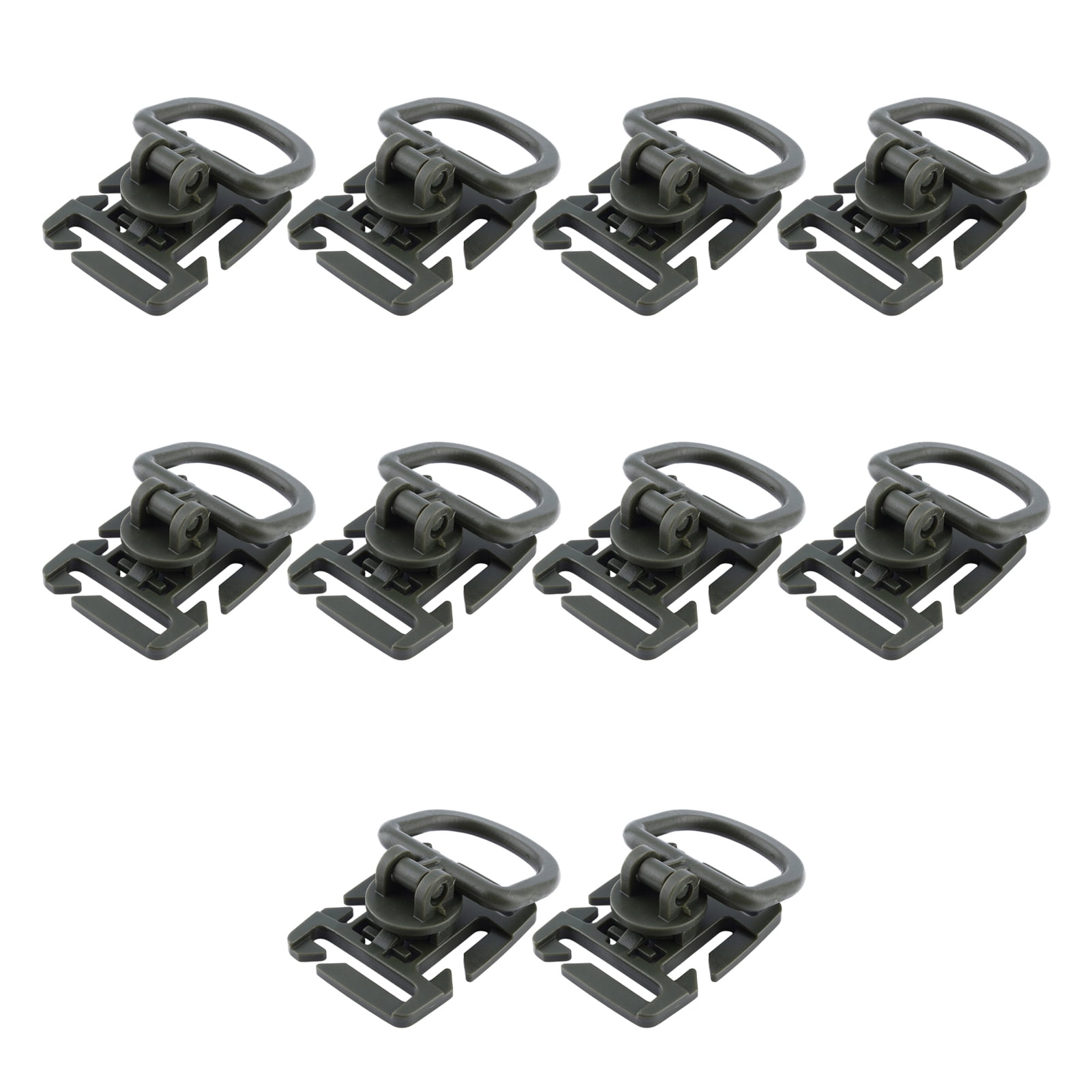 Kiskick D-ring Buckle Kit Key Attachment Buckle 10pcs D-ring Buckle 360 ...