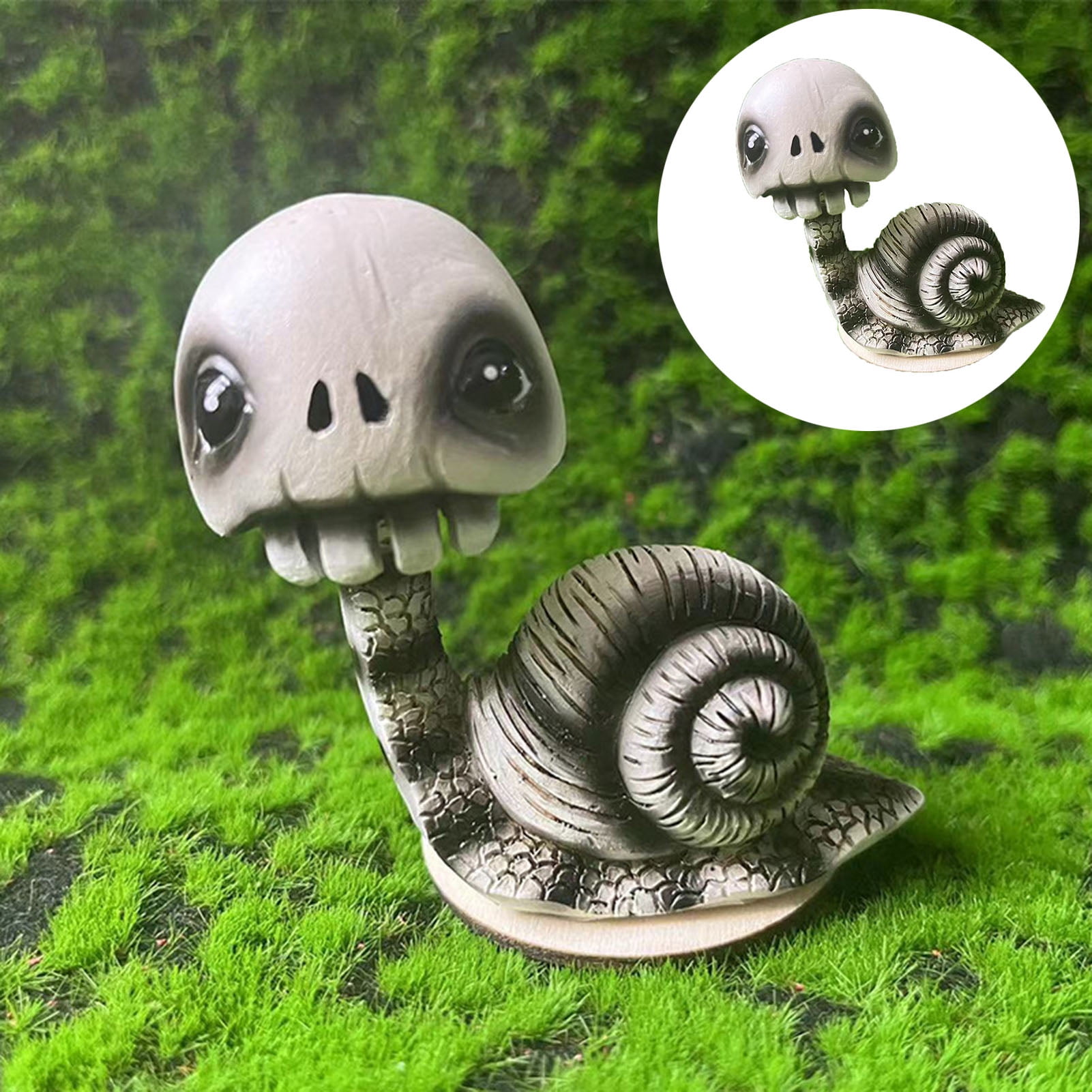 Kiskick Detachable Spooky Snail Skull Sculpture, Fine Workmanship ...