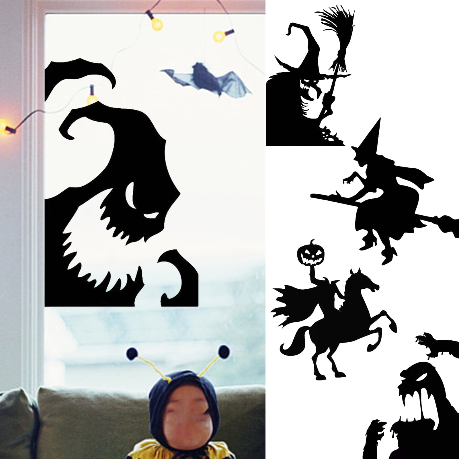 Kiskick Double-sided Window Sticker - Reusable, Traceless and ...