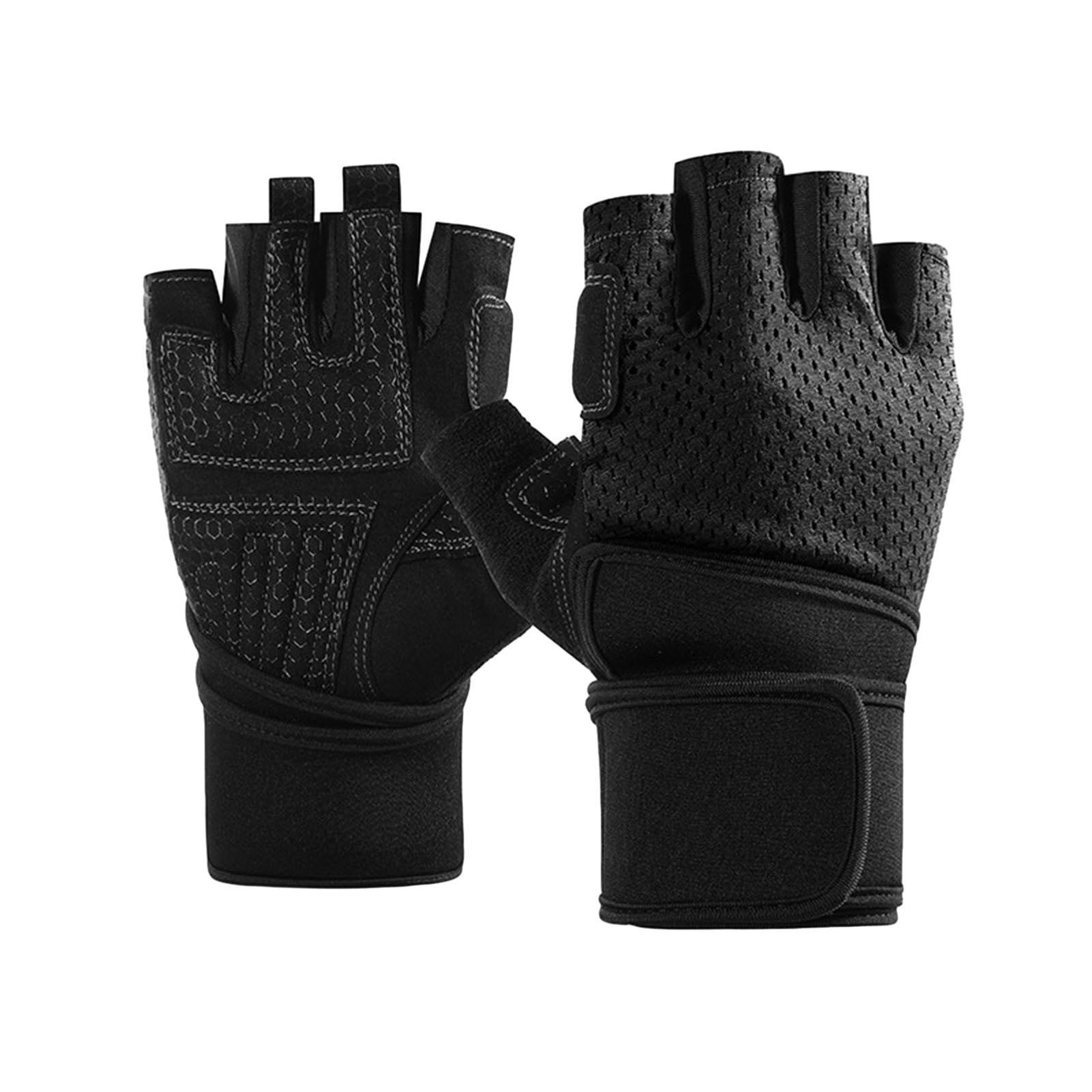 Kiskick Fitness Gloves with Anti-slip Silicone Full Palm Protection ...