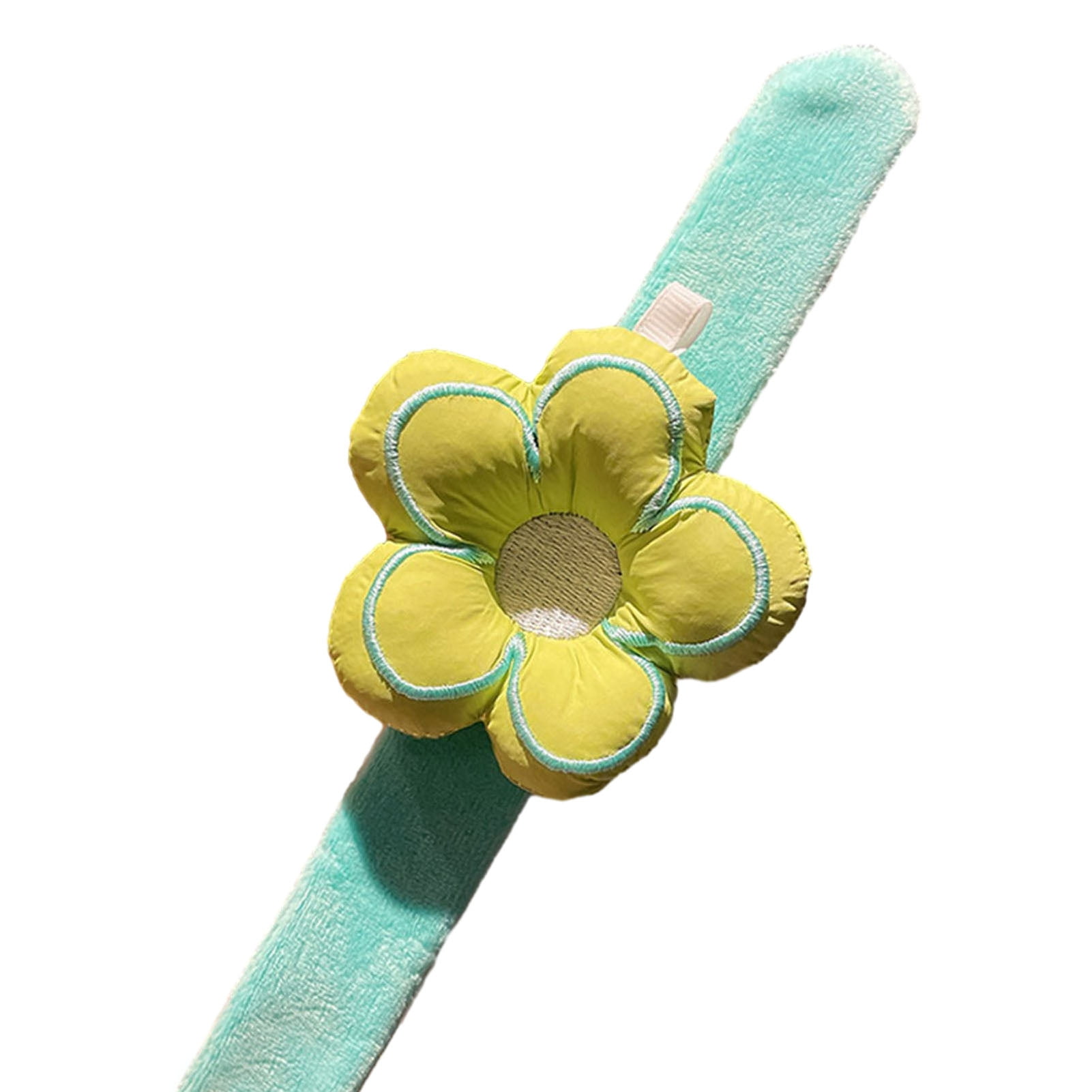 Kiskick Fluffy Wrist Accessory Girls Plush Bracelet with Cute Flower ...