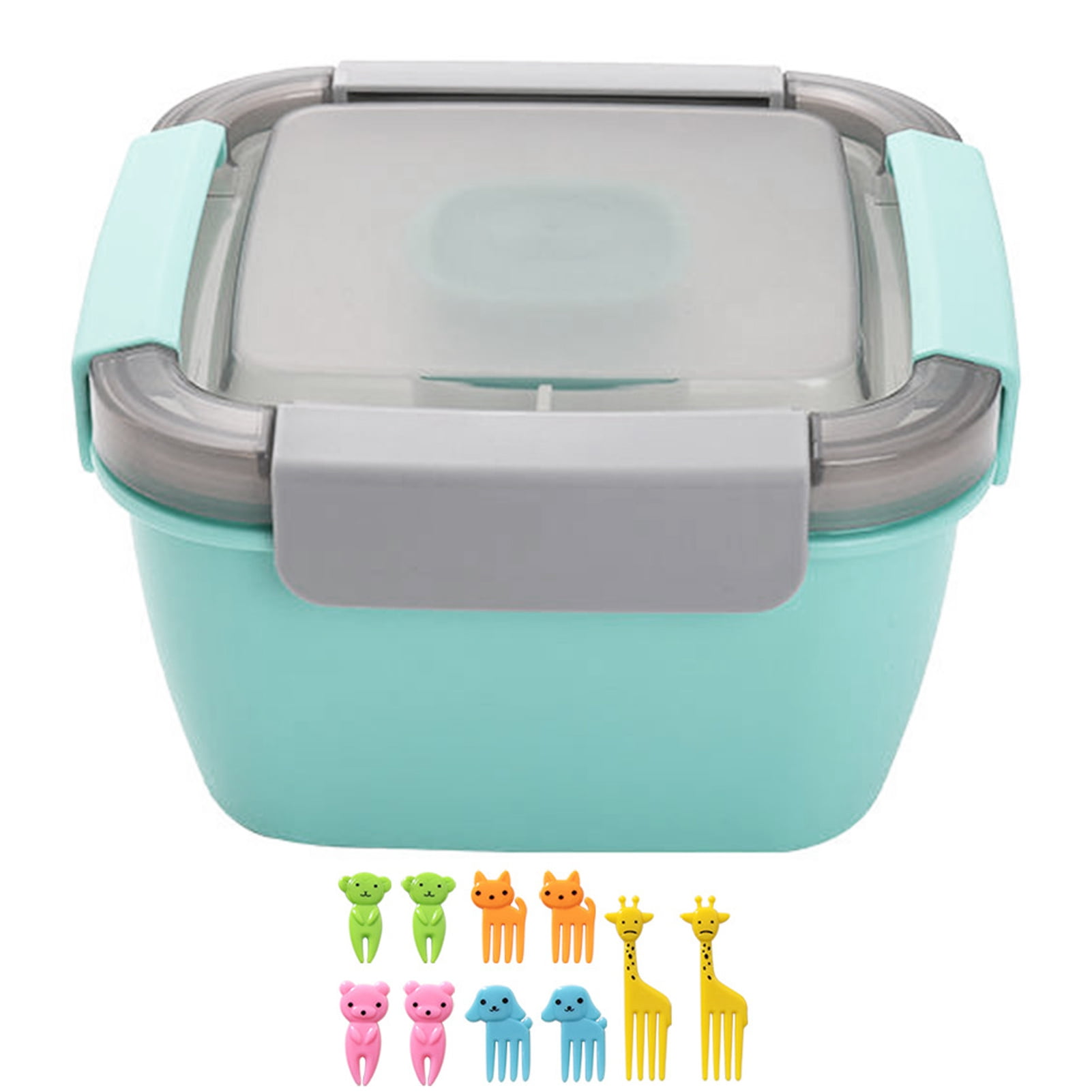 Kiskick Freezer Safe Lunch Box Lunch Box with Sauce Container 1100 ...