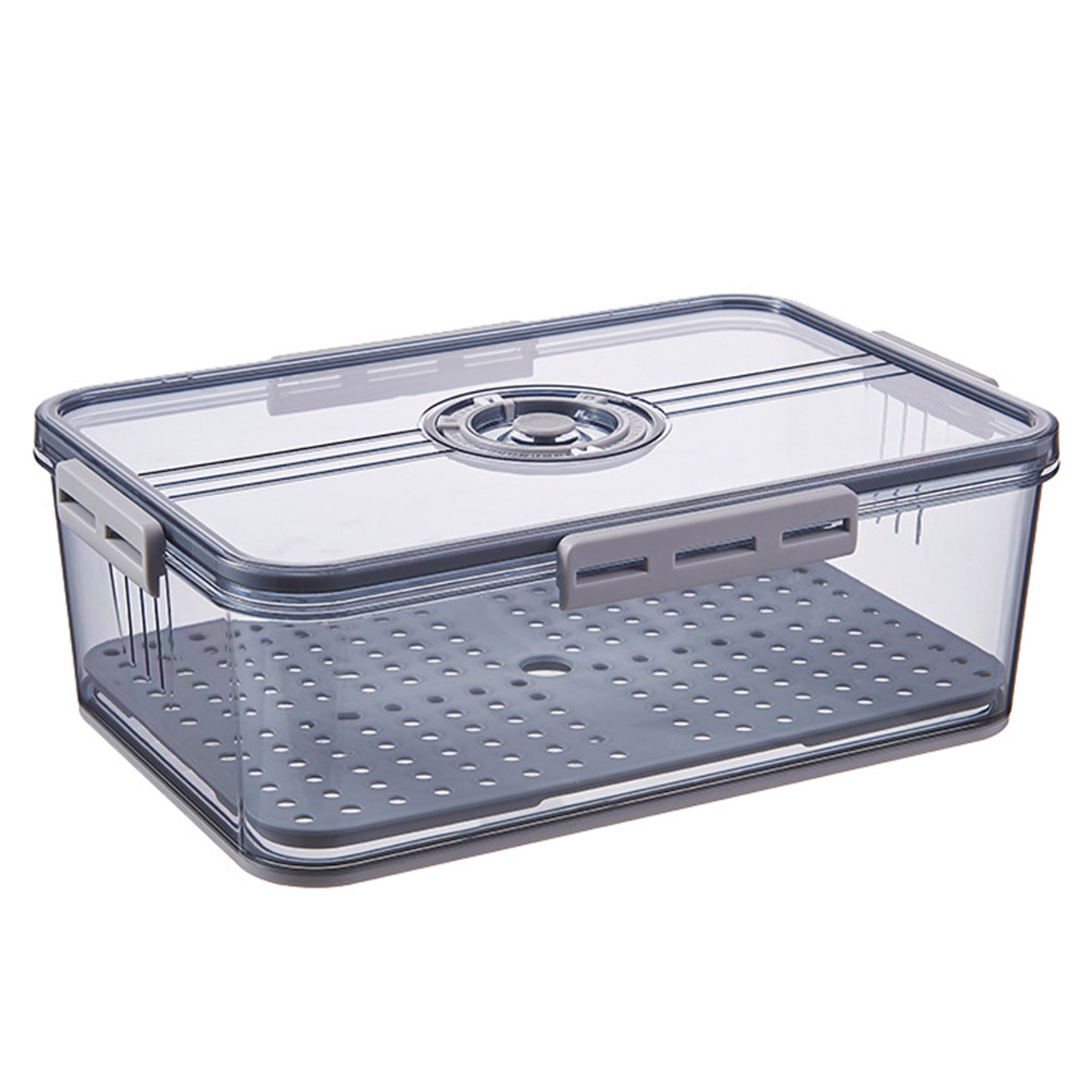 Kiskick Fridge Storage Box Food Storage Box Crisper Box Bread Box Time ...