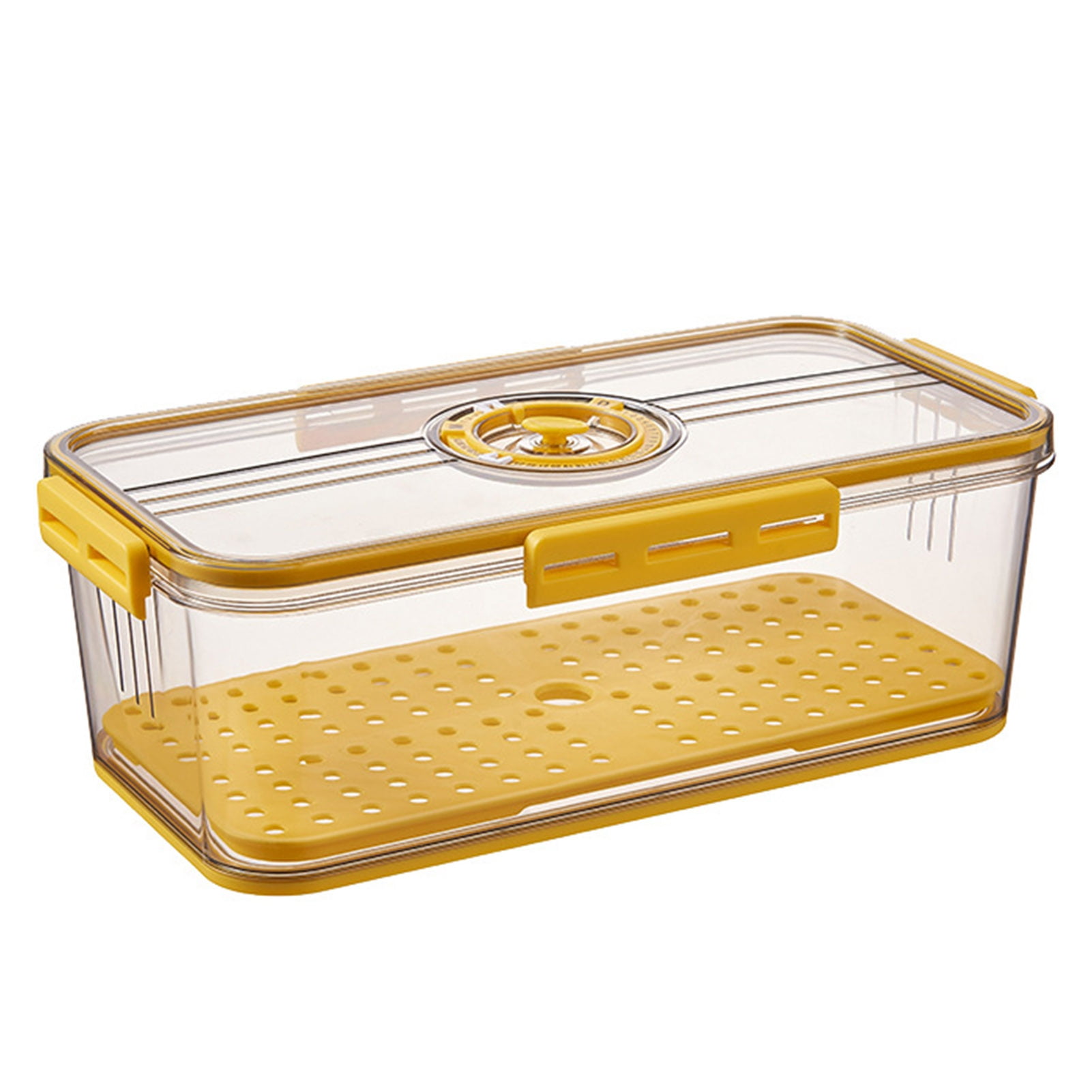 Kiskick Fridge Storage Box Food Storage Box Crisper Box Bread Box Time ...