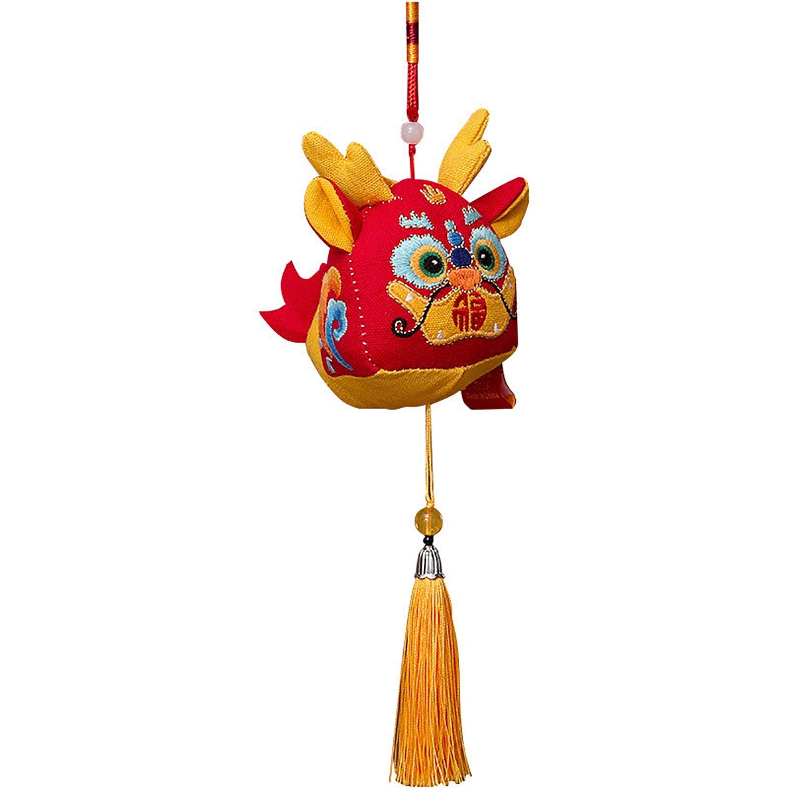 Kiskick Hanging Dragon Decoration Cute Zodiac Dragon Plush Pendant with ...