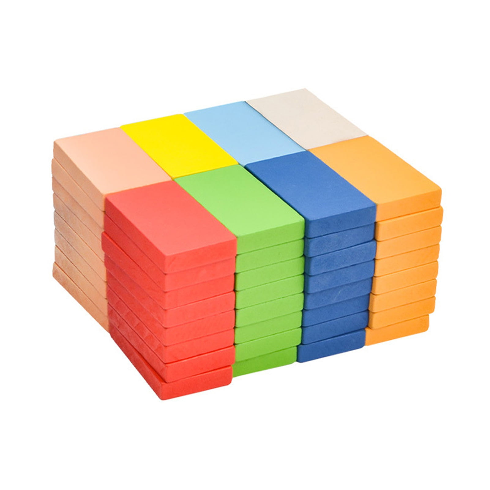 Kiskick Kids Domino Set Domino Building Block Kit 120pcs/set Colorful ...