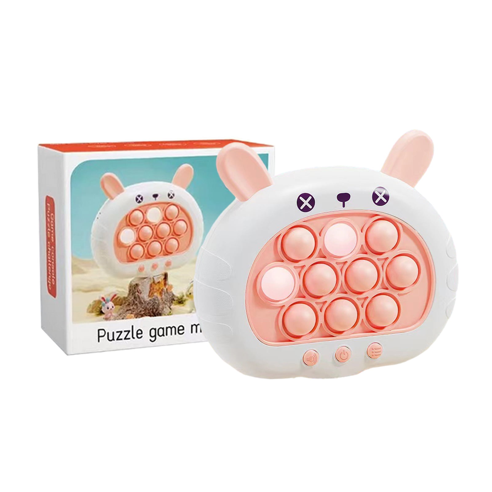 Kiskick Kids Push Bubble Toy Cartoon Push Bubble Game Light-up 4 Modes ...