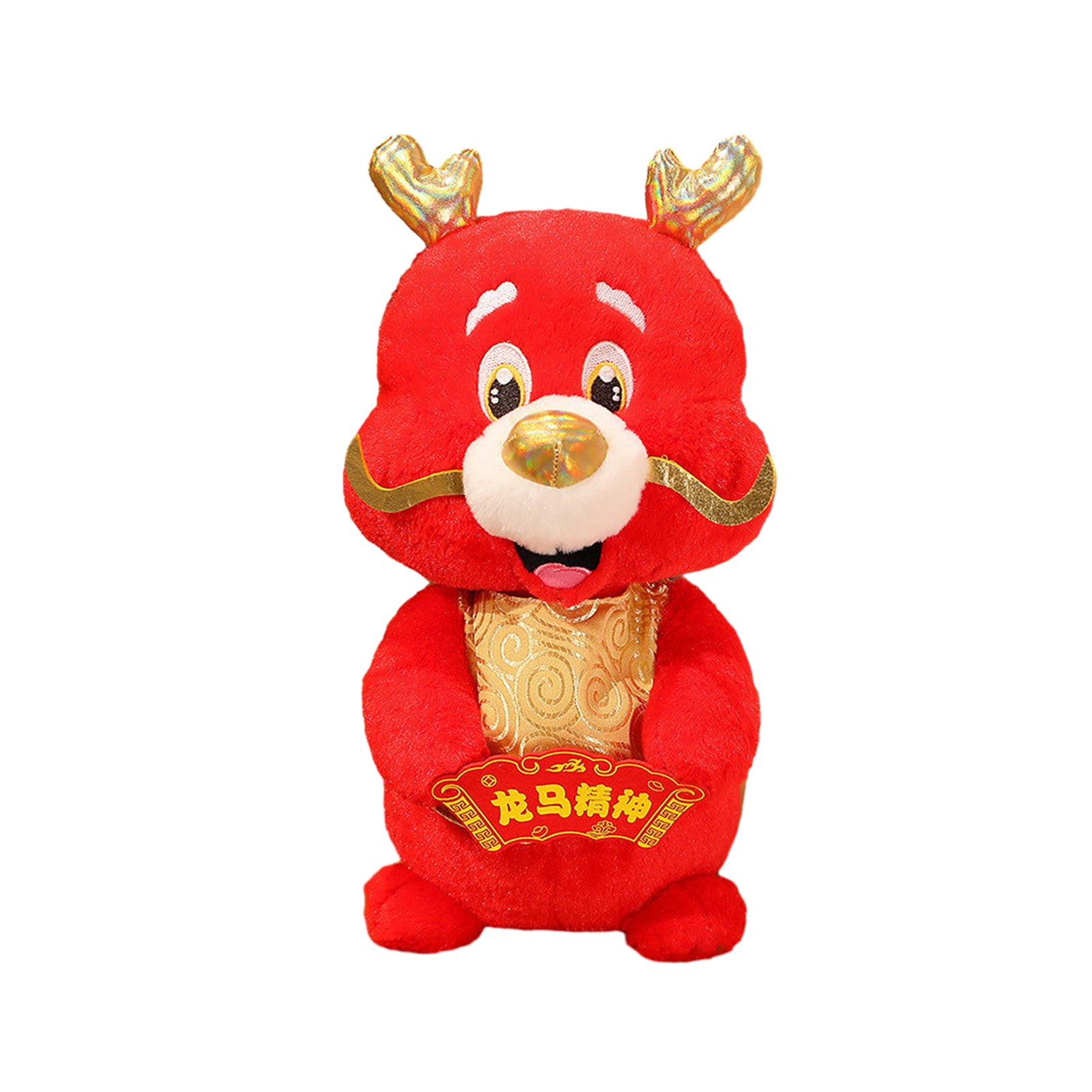 Kiskick Lunar New Year Dragon Toy Chinese Zodiac Dragon Plush with ...
