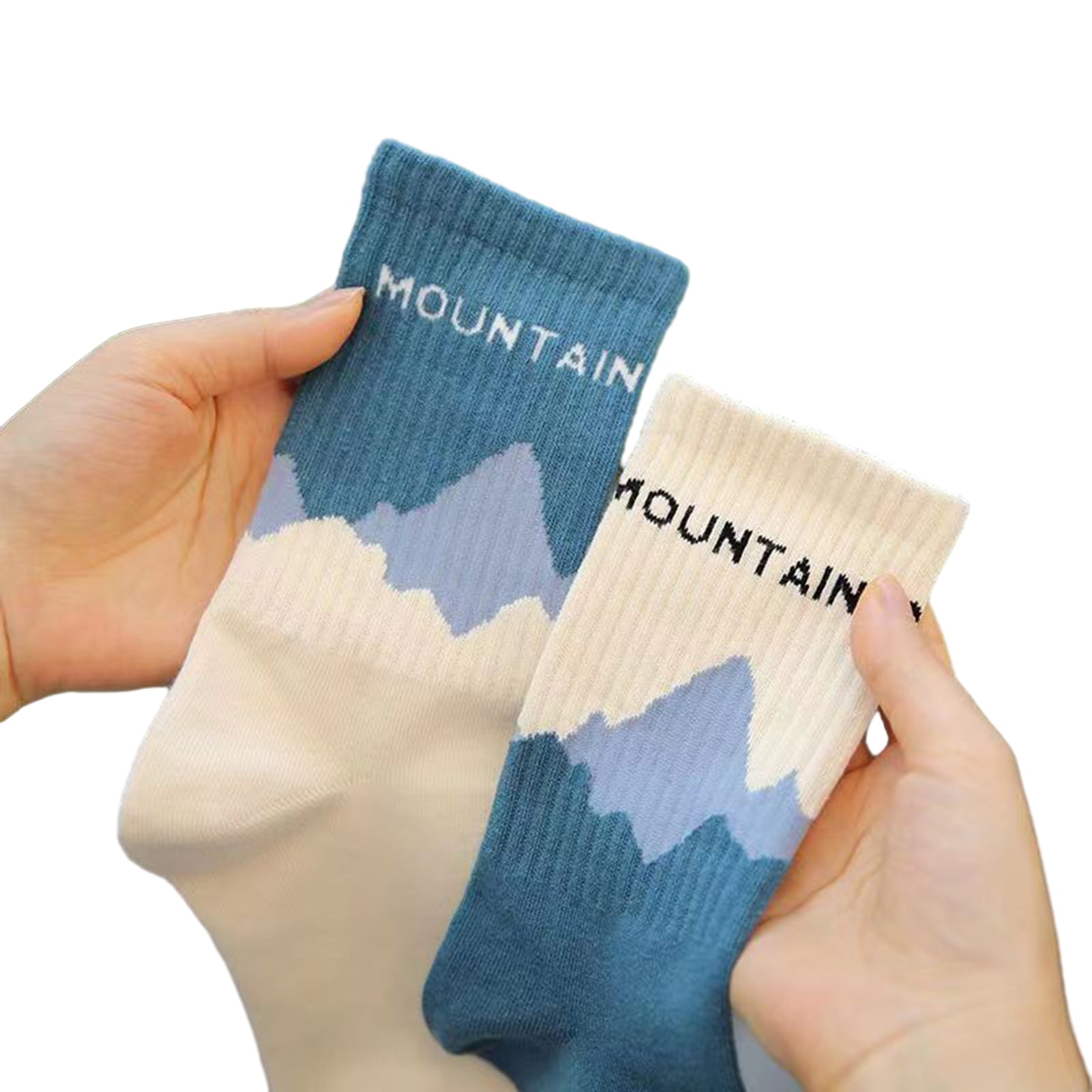 Kiskick Men Women Sport Socks Mid-calf Design Couple Socks 1 Pair Women ...