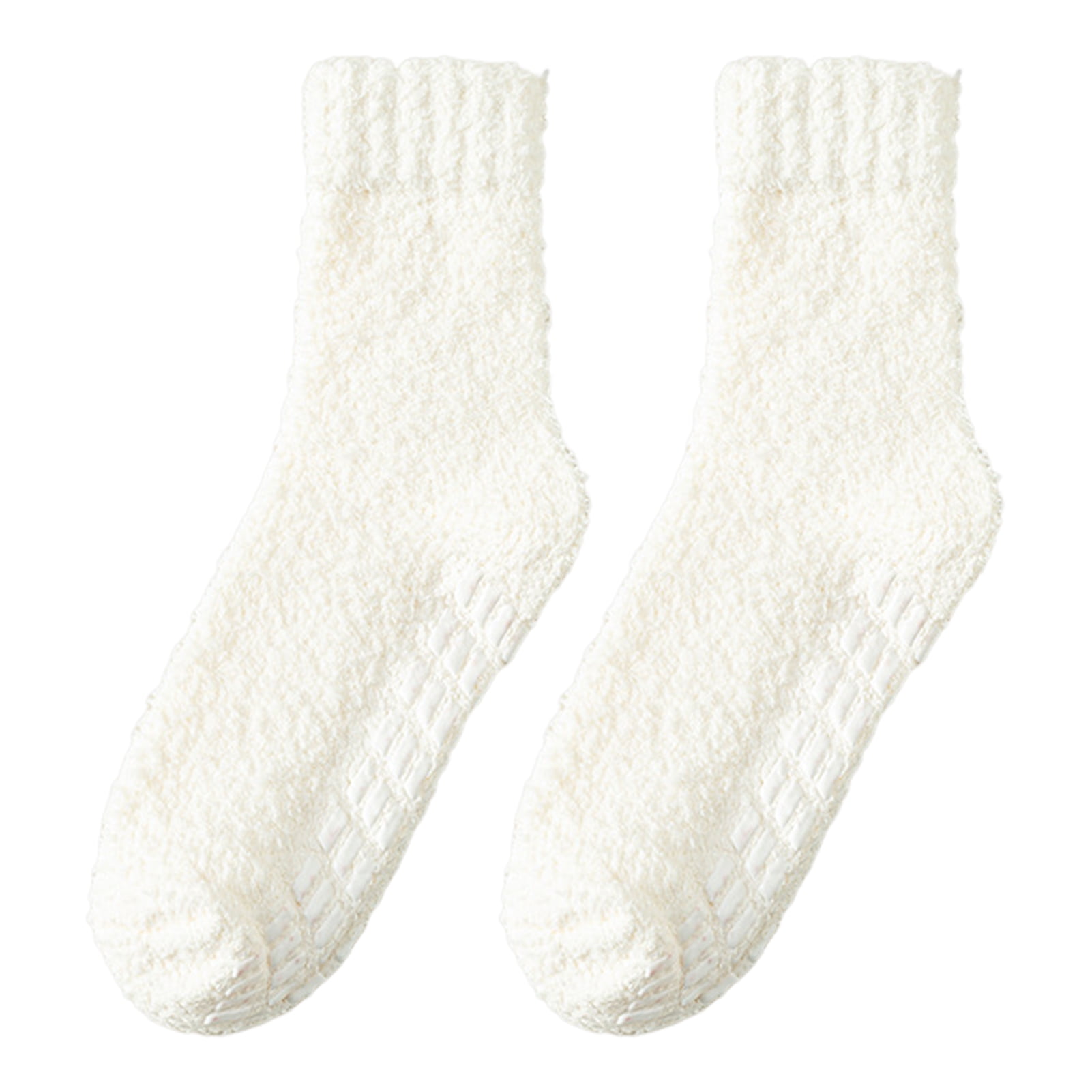 Kiskick Non Slip Socks Women Socks 1 Pair Non-slip Fuzzy Cozy Socks ...