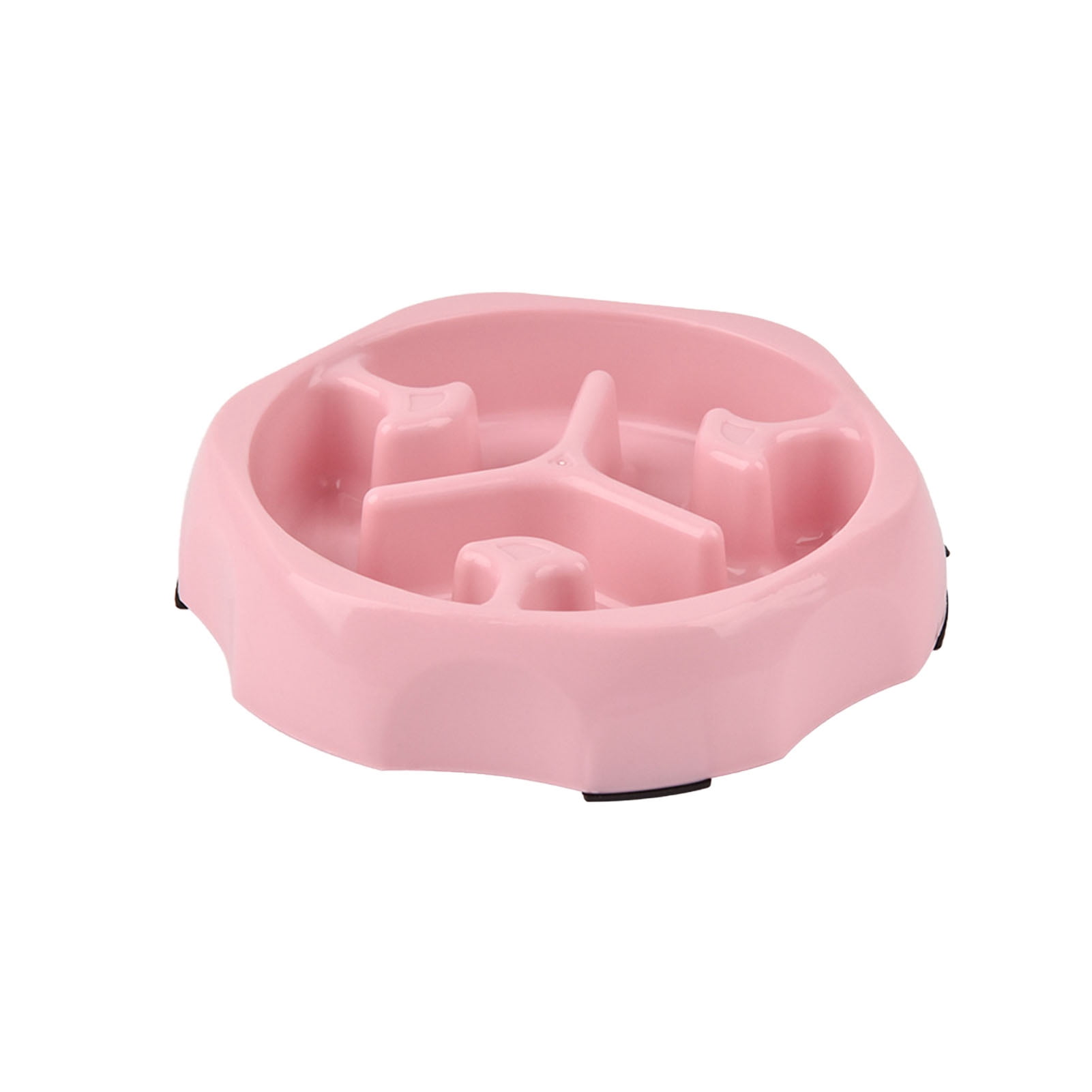 Kiskick Pet Slow Feeder Bowl Plastic Slow Feed Pet Bowl Breed Slow ...