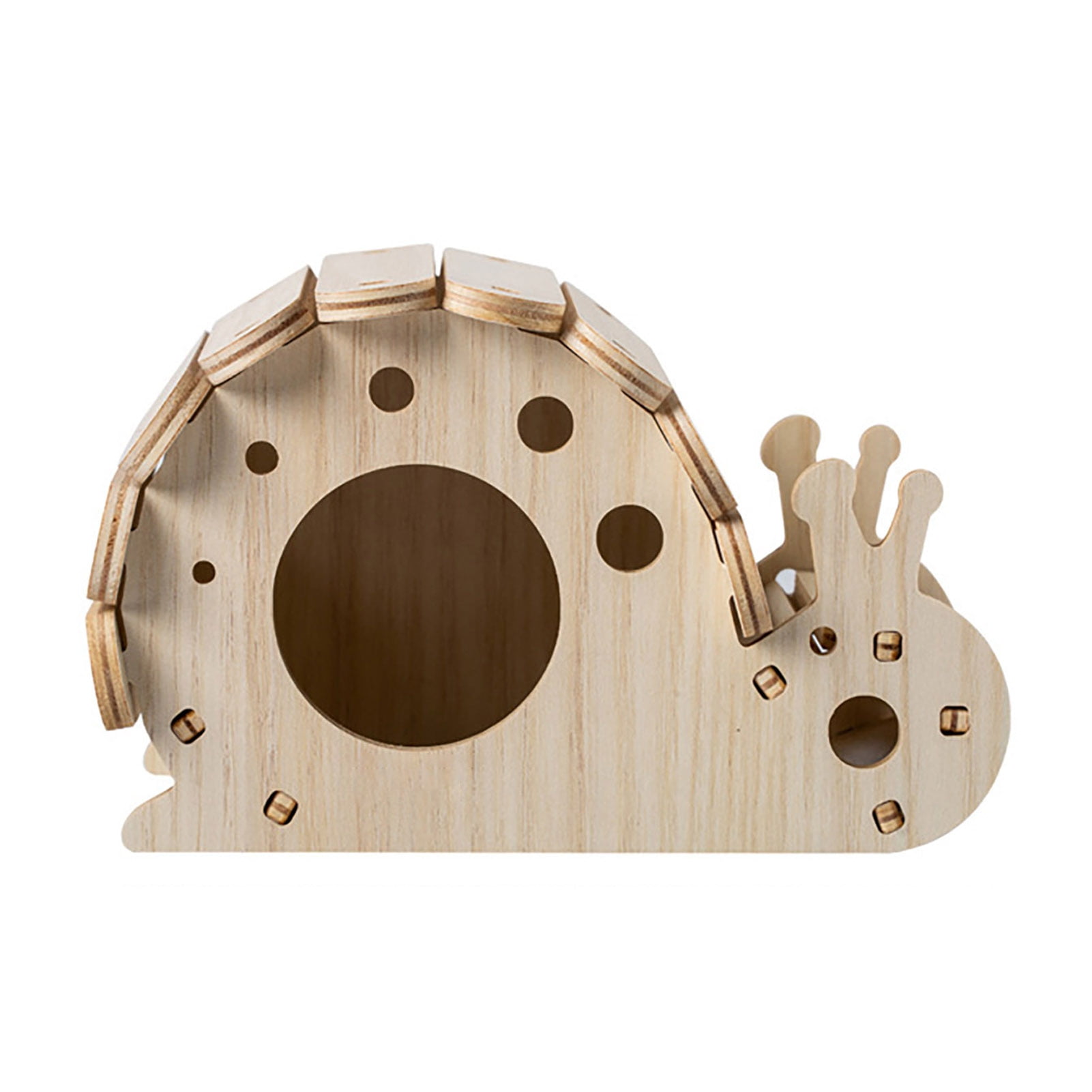 Kiskick Pet-friendly Hamster Toys Hamster Wooden House Swing Sleeping ...