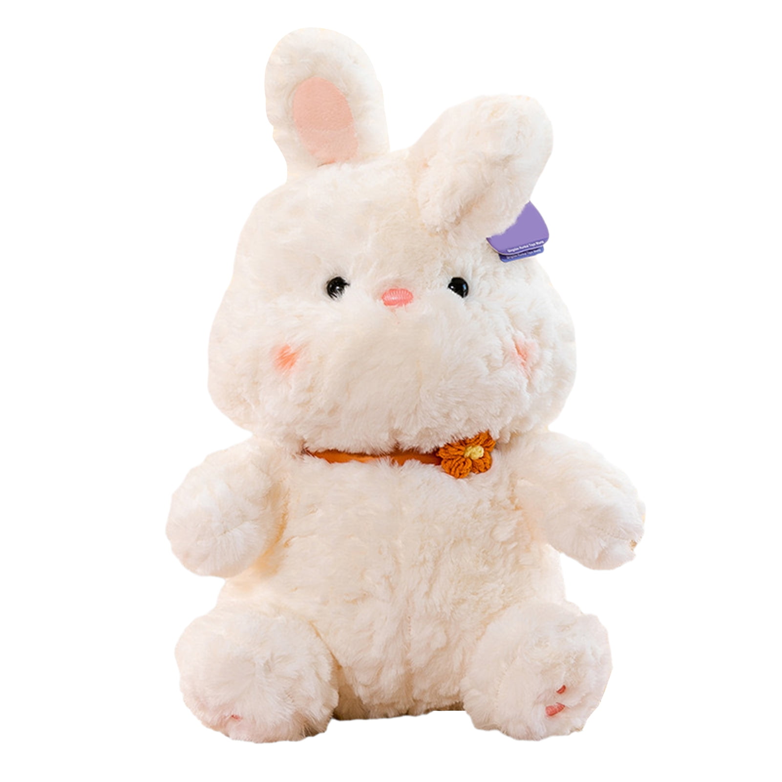 Kiskick Rabbit Stuffed Toy Cute Rabbit Plushie Soft Fluffy Bunny Plush ...