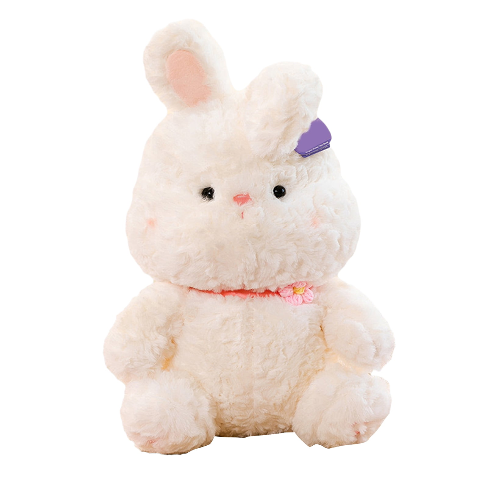 Kiskick Rabbit Stuffed Toy Cute Rabbit Plushie Soft Fluffy Bunny Plush ...