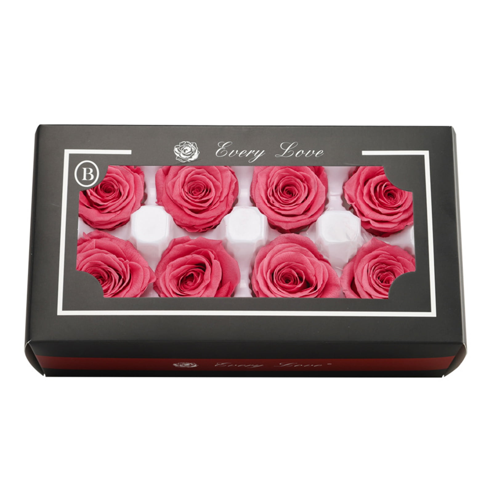 Kiskick Real Rose Flower 8pcs Eternal Rose Flowers Vibrant Color ...