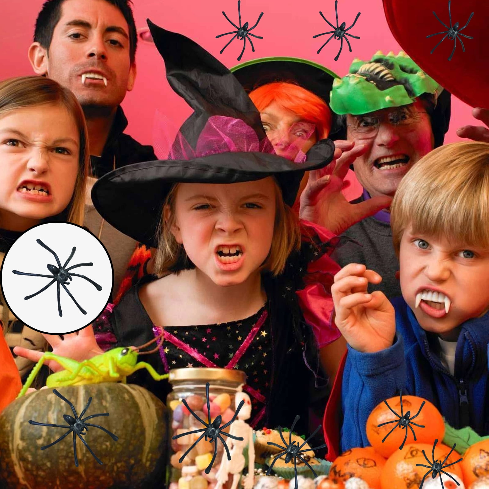 Kiskick Realistic Fake Spider Toys, Set of 30 Small Prank Scary Black ...