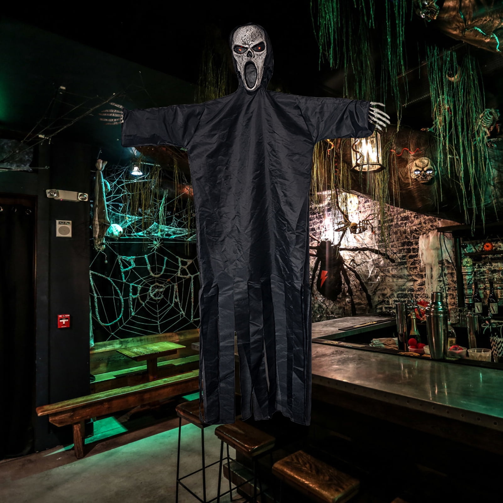 Kiskick Realistic Looking Halloween Hanging Ghost, Easy Installation ...
