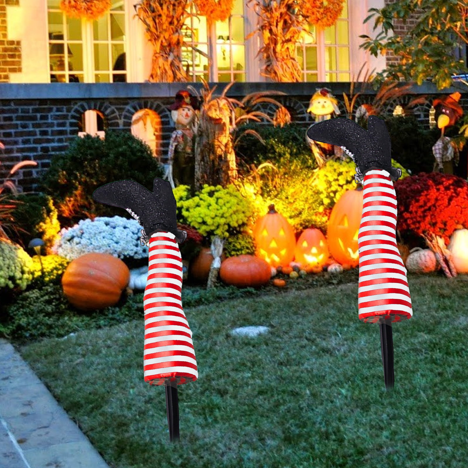 Kiskick Realistic Prosthetic Witch Leg, Simple Installation, Lawn ...