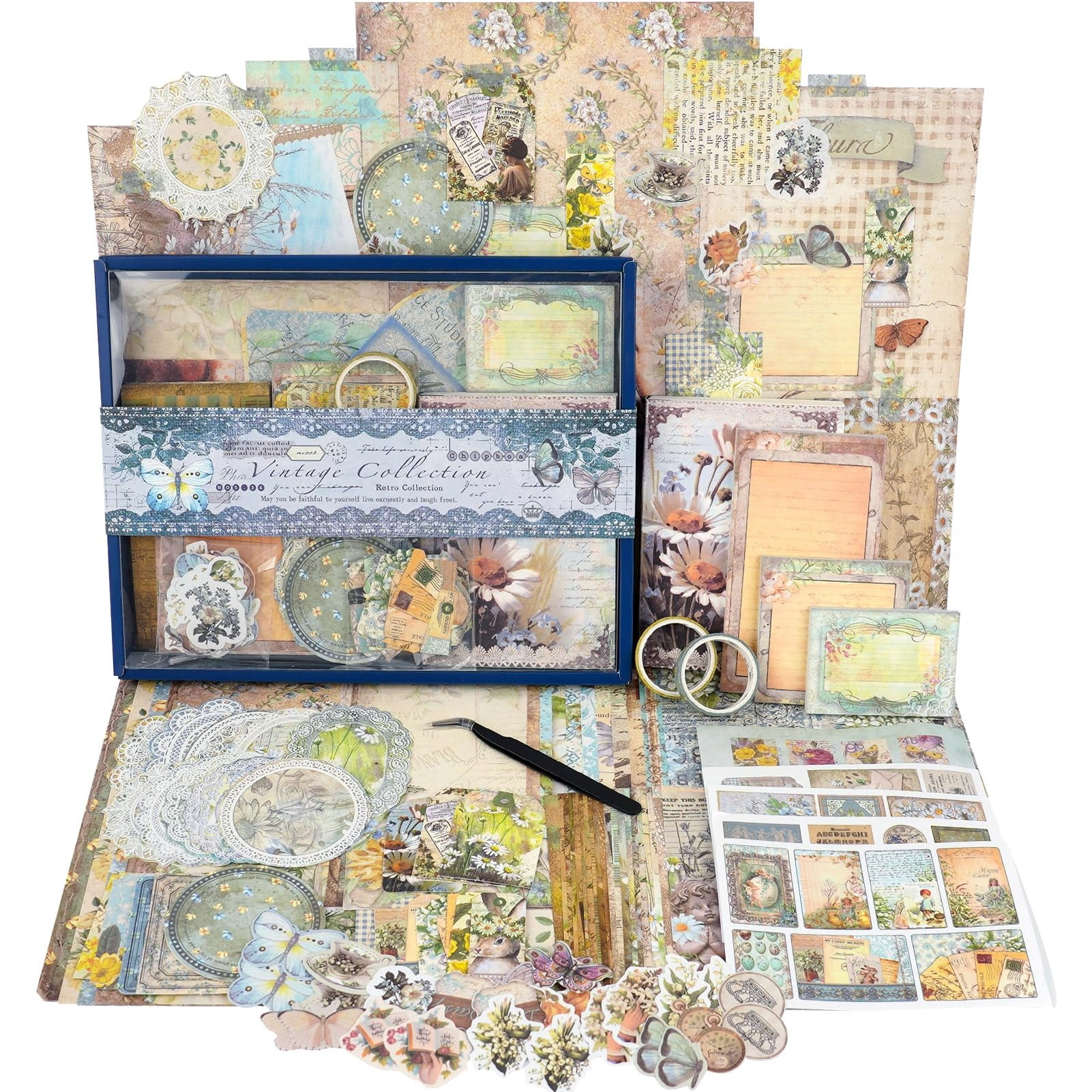 Kiskick Retro Scrapbook Kit Vintage Scrapbook Paper Vintage ...