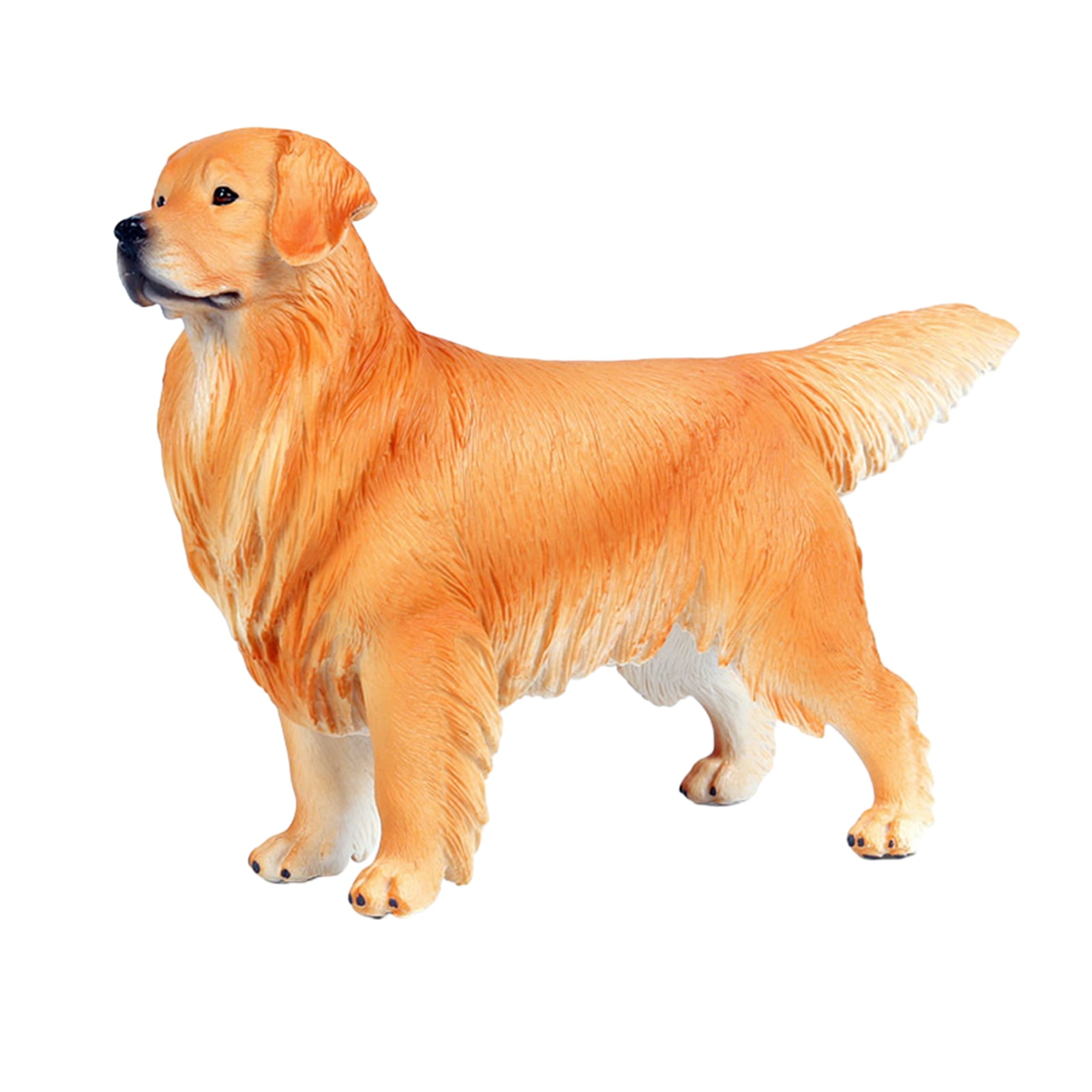 Kiskick Simulated Dog Model Abs Plastic Statue Simulation Golden ...