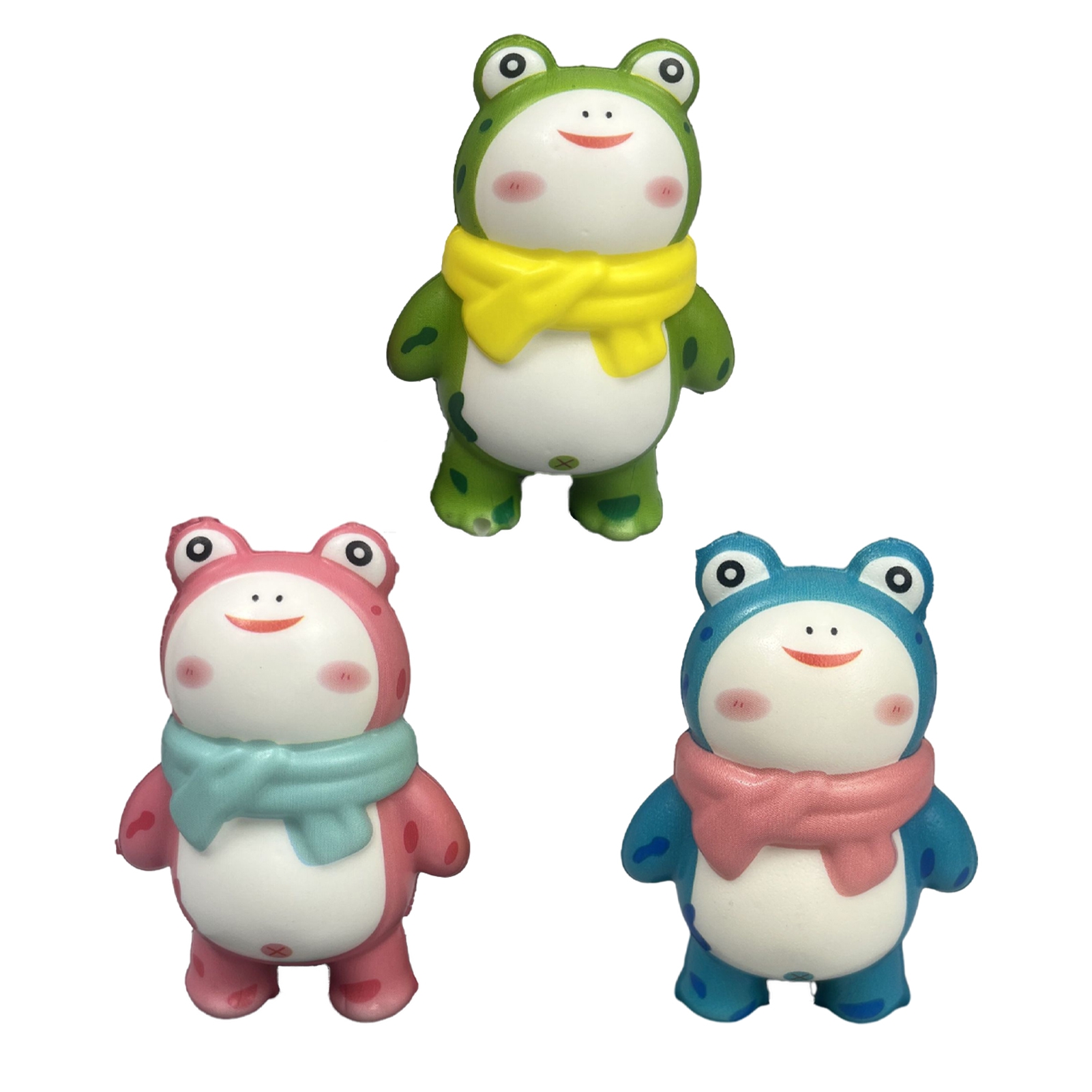 Kiskick Soft Squishes Frog Toy Scarf Frog Squishes Toy Slow Rebound ...