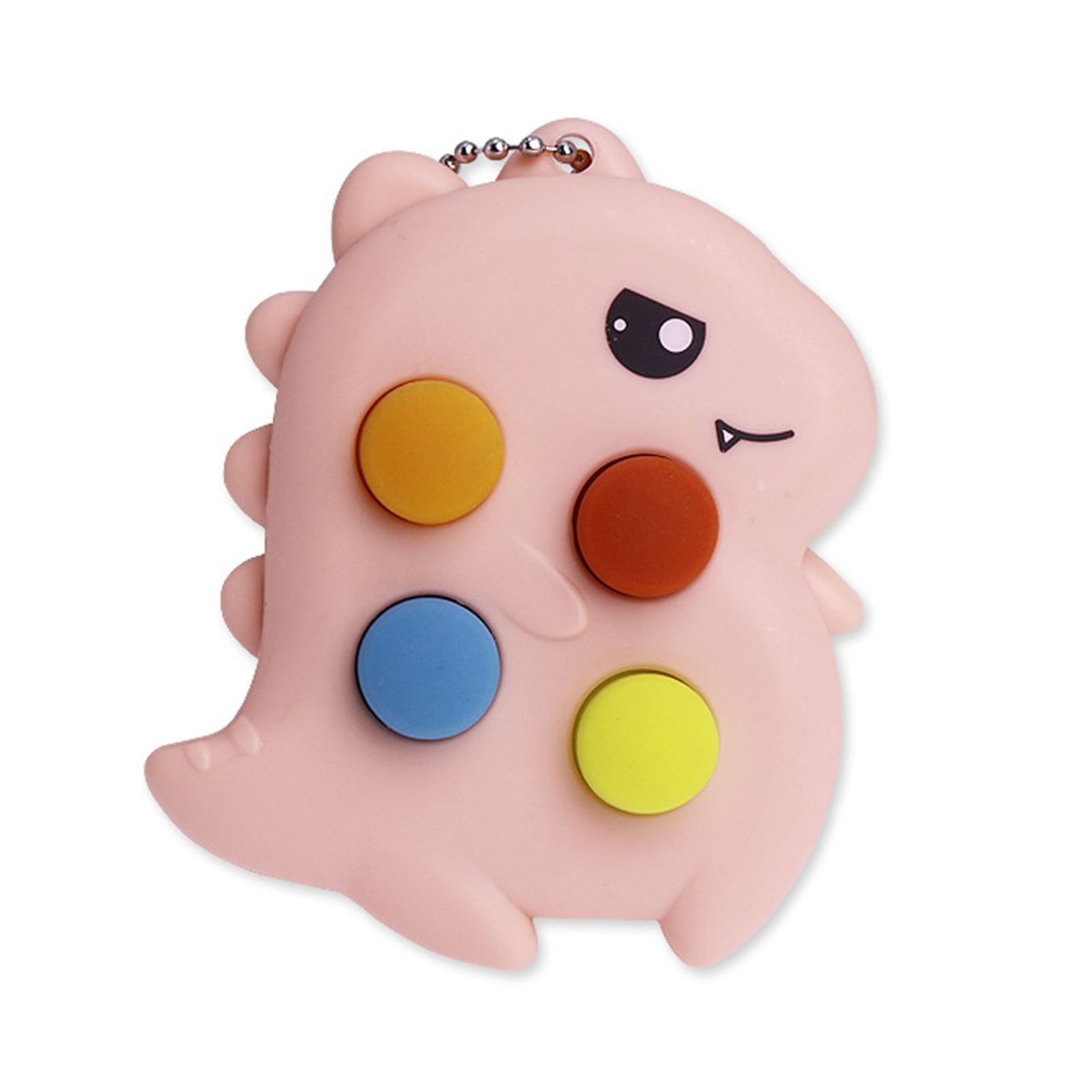 Kiskick Stress Relief Dinosaur Toy Push Cartoon Dinosaur Fish Toy Push ...