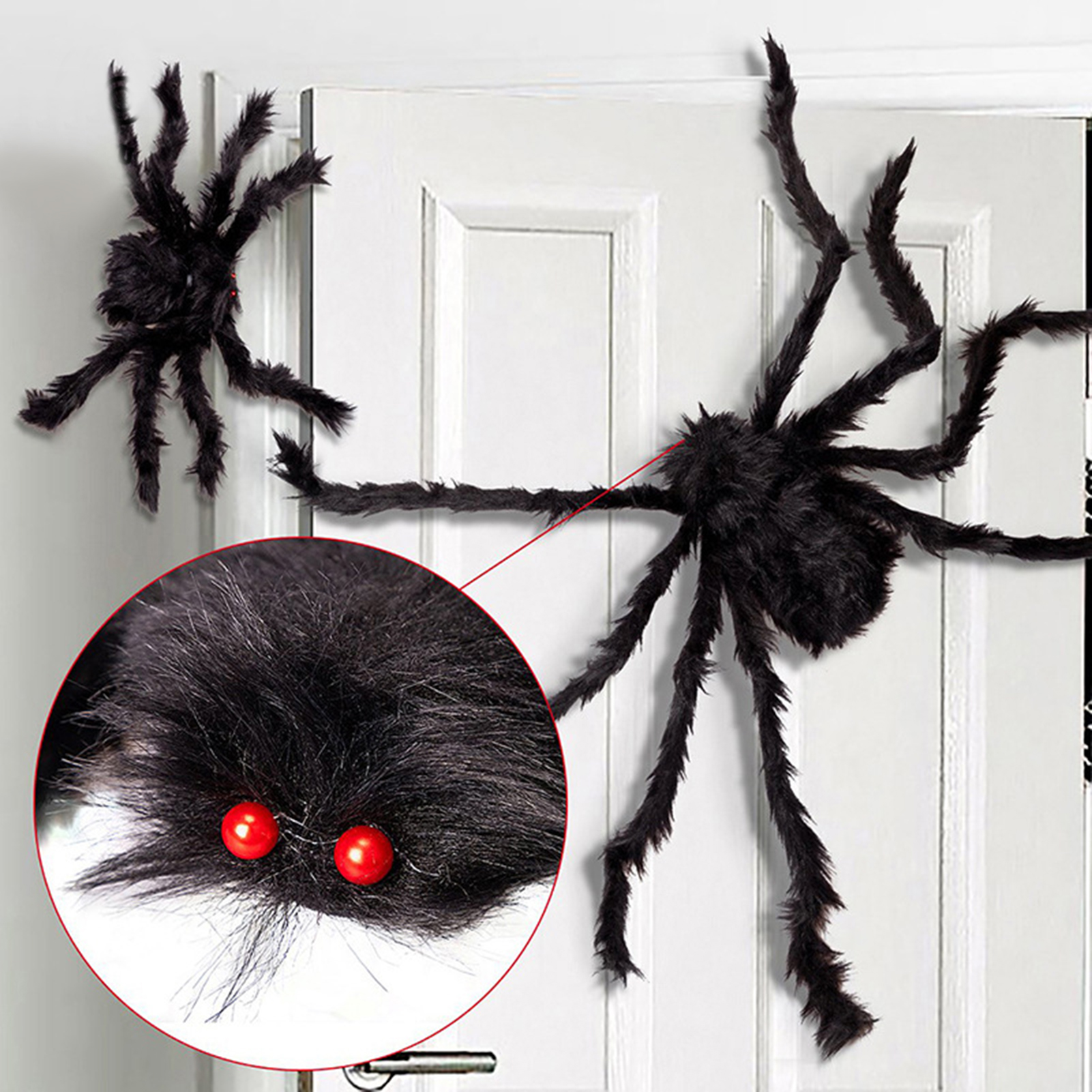 Kiskick Voice Control Big Plush Spider - Black Spider Trick Toy ...
