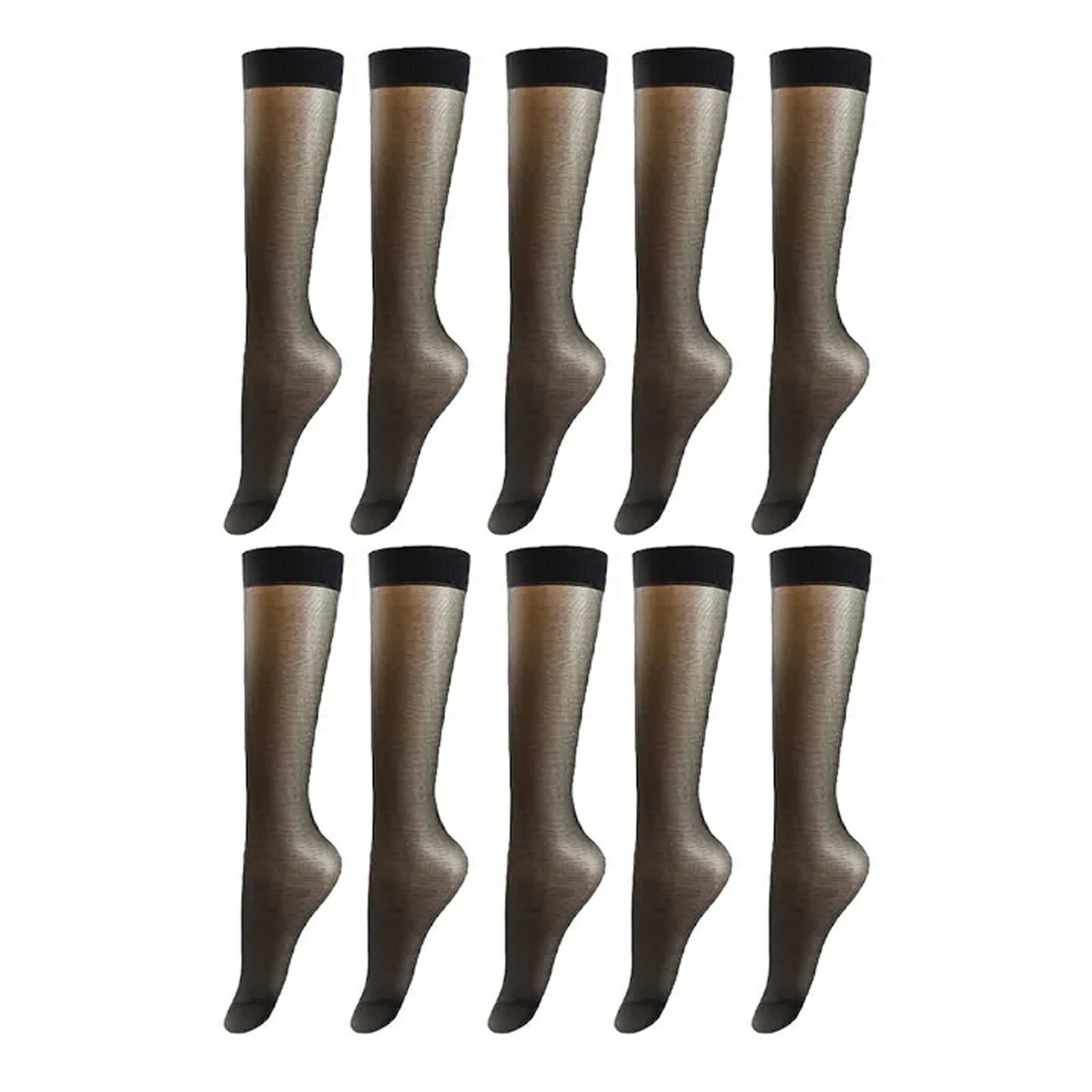 Kiskick Women Ultra-thin Nylon Stockings Transparent Nylon Stockings 5 ...