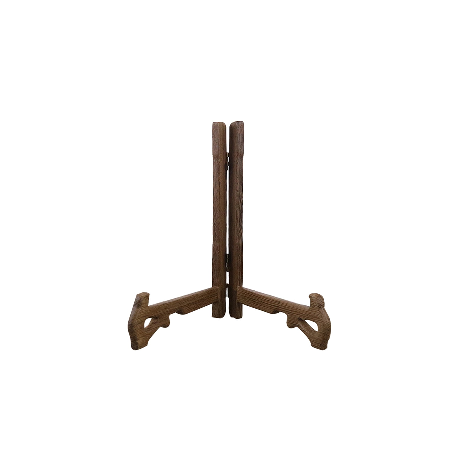 Kiskick Wood Plate Stand Wooden Plate Stand Sturdy Display Rack for ...