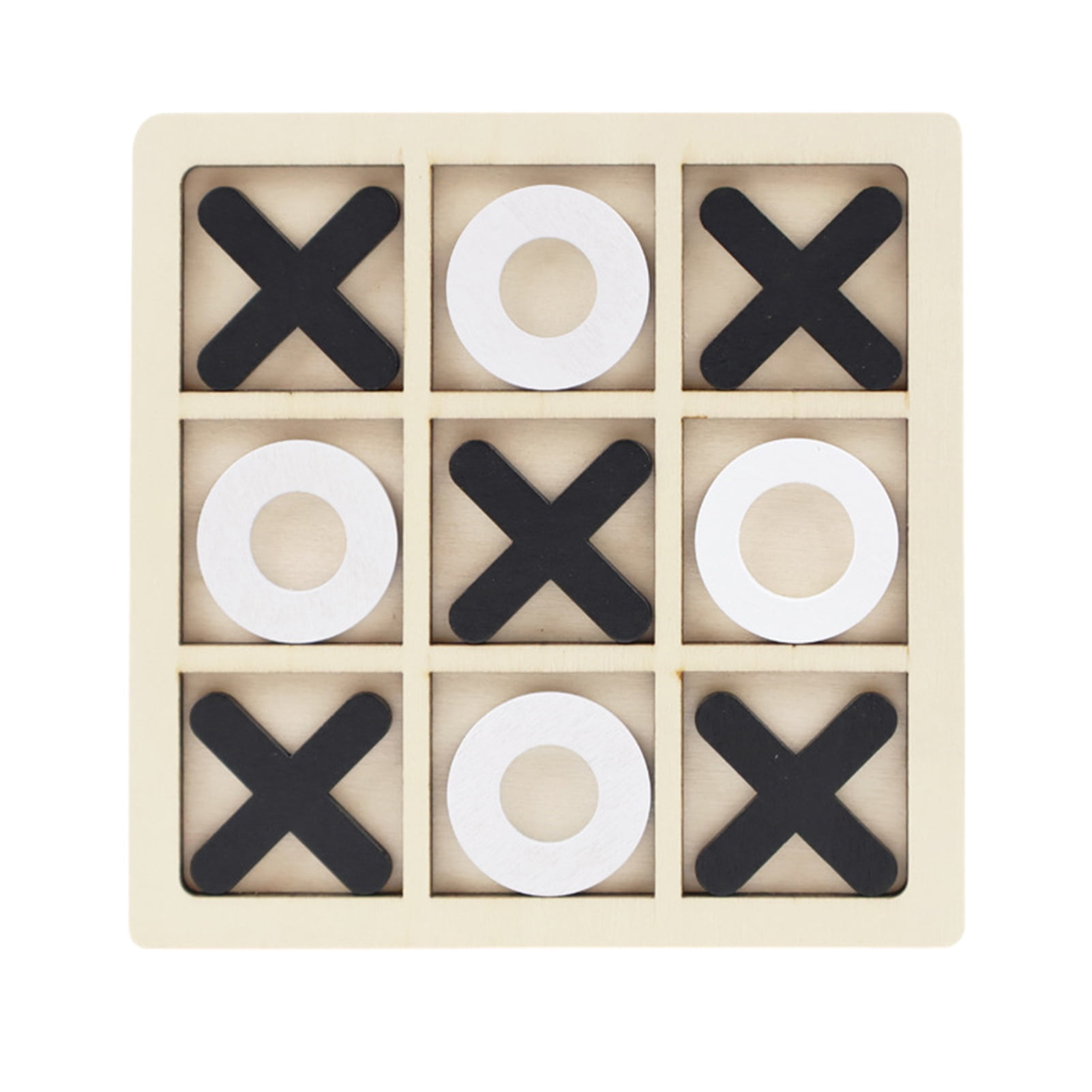 Kiskick Xo Board Game Toy Wooden Xo Board Game Two Battle Toddlers ...