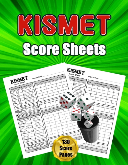 Kismet Score Sheets: 130 Large Score Pads for Scorekeeping - Kismet ...