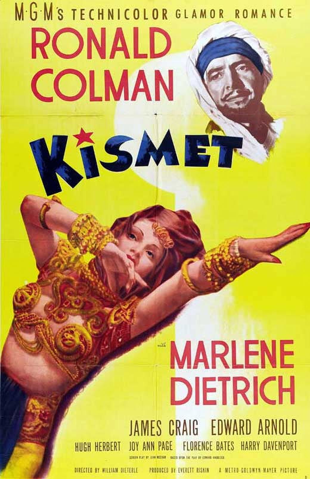 Kismet - movie POSTER (Style A) (27" x 40") (1944) - Walmart.com