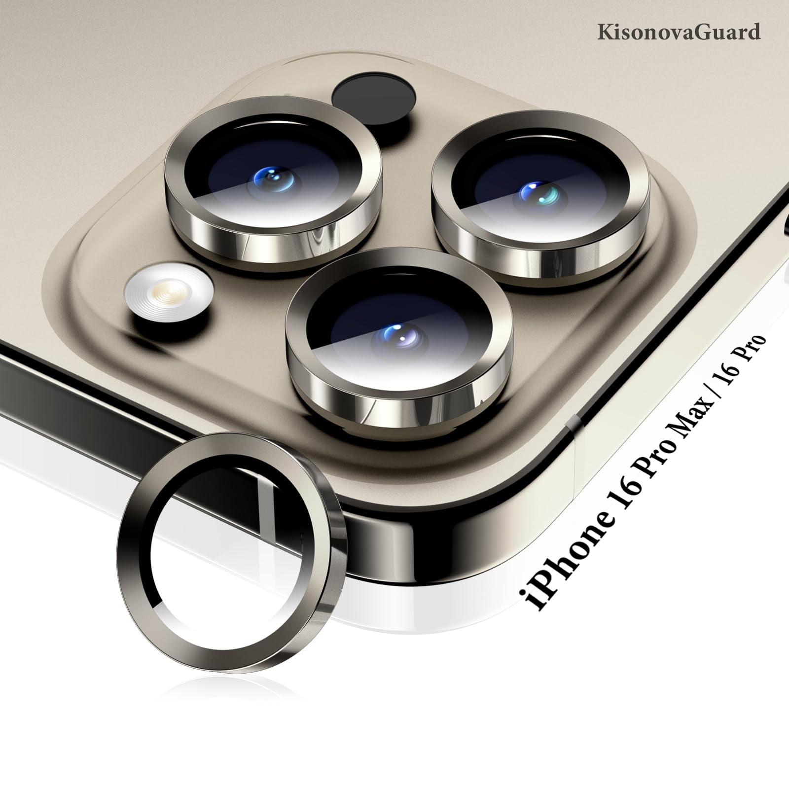 KisonovaGuard Compatible with iPhone 16 Pro Max / iPhone 16 Pro Camera ...