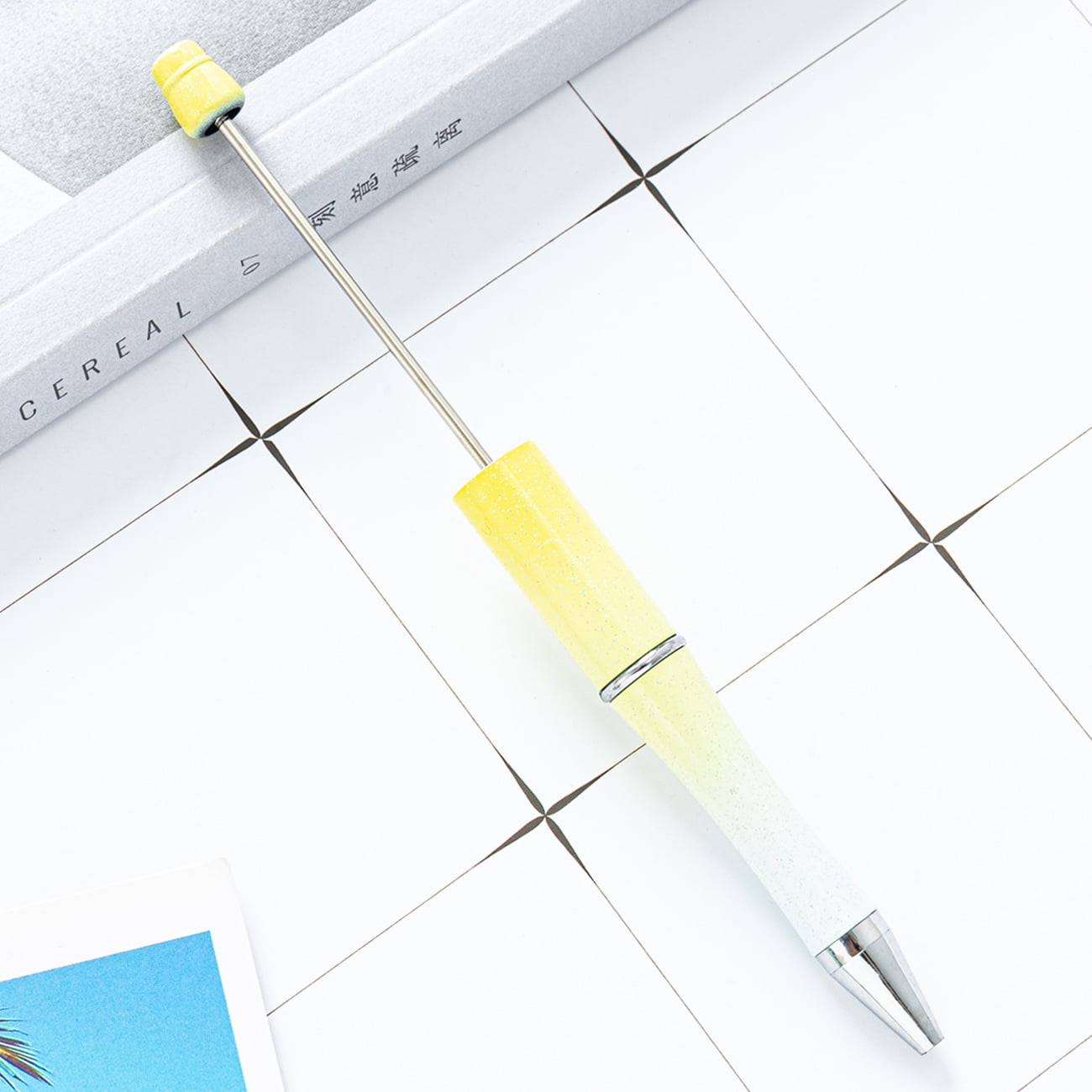 Kisor 10 Pcs Beadable Pen Bead Pen Bulk Shaft Ink Ballpoint Pens DIY ...