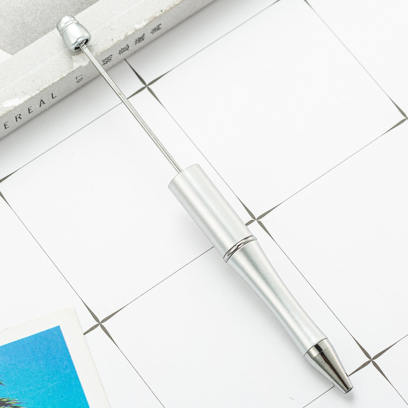 Kisor 10 Pieces Pen Bead Ballpoint Pen Assorted Bead Pen Shaft Black ...