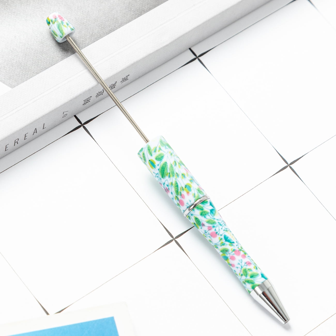 Kisor 10Pcs Beadable Pens Women Girls DIY Ball Pen Bead Pens Ballpoint ...