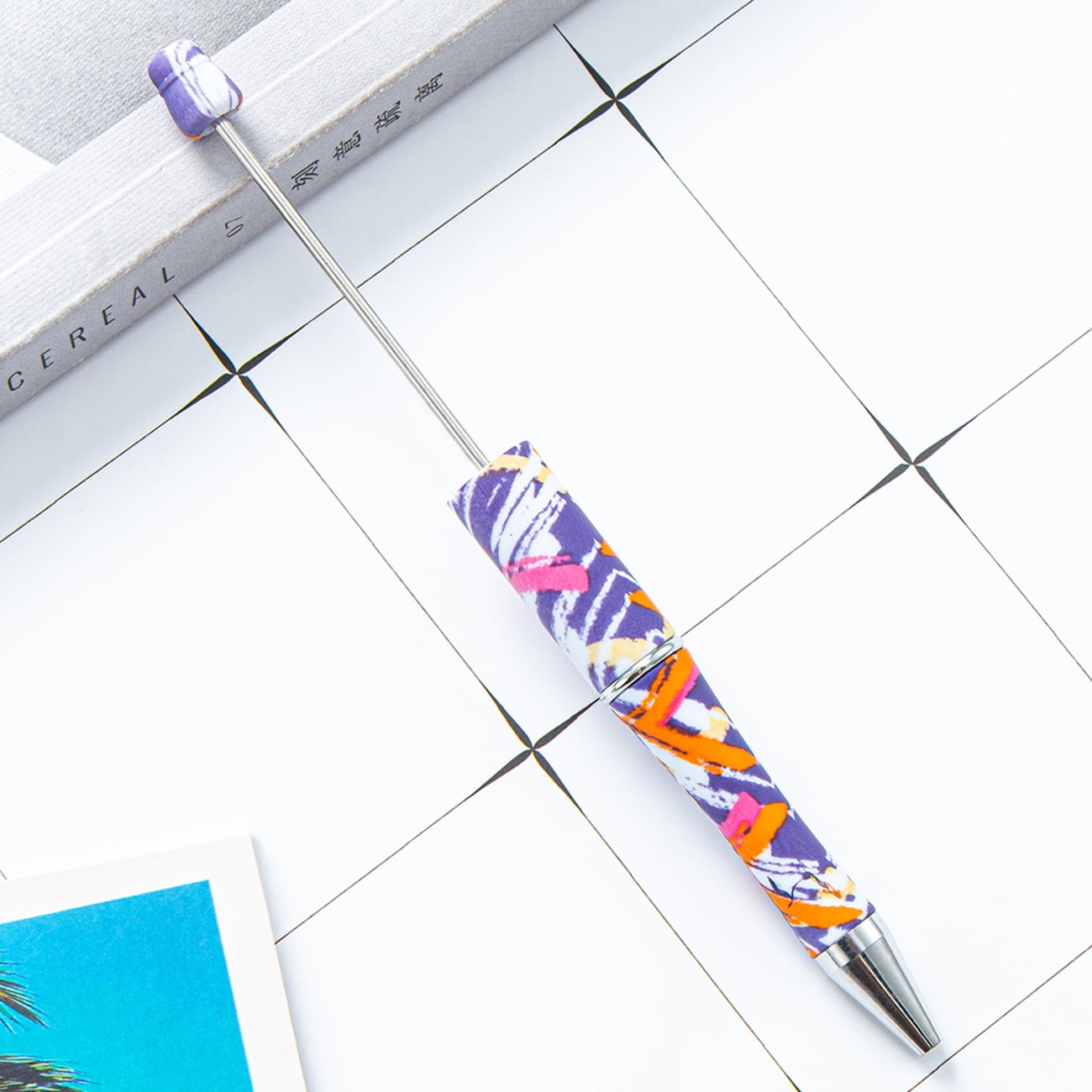 Kisor 10pcs Beadable Pen Bead Ballpoint Pen Ball Pen for Students ...
