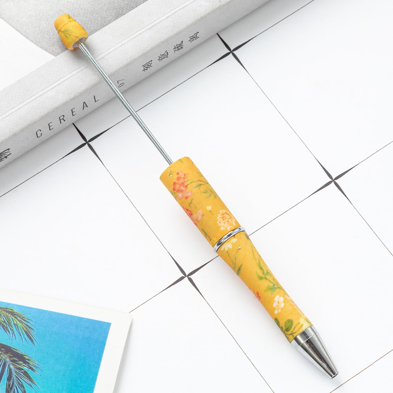 Kisor 10pcs Beadable Pens Ball Pen Bead Pens Ballpoint Pen Beadable ...