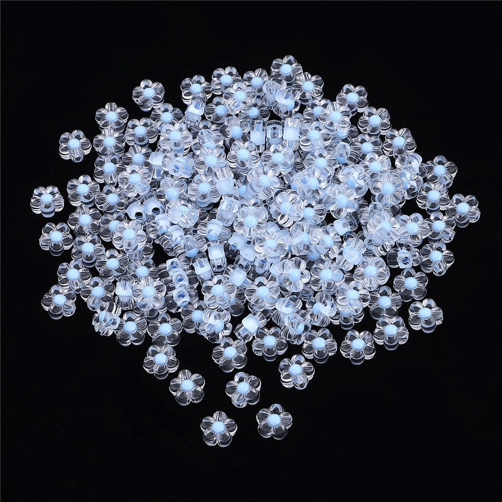Kisor 12x12mm Arcylic Flower Beads, 200pcs Loose Spacer Beads for ...