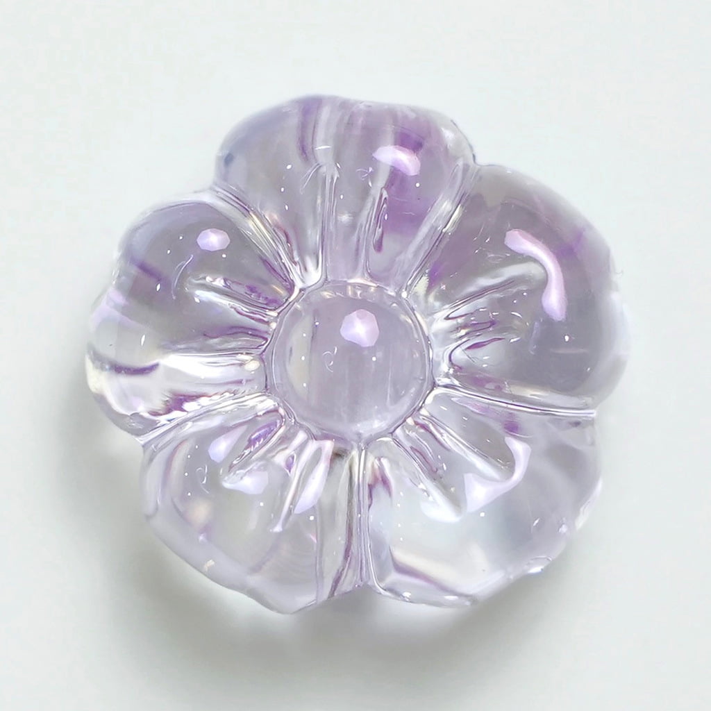 Kisor 20PCS 22mm UV Plating Acrylic Flower Beads, Flower Shape Beads ...