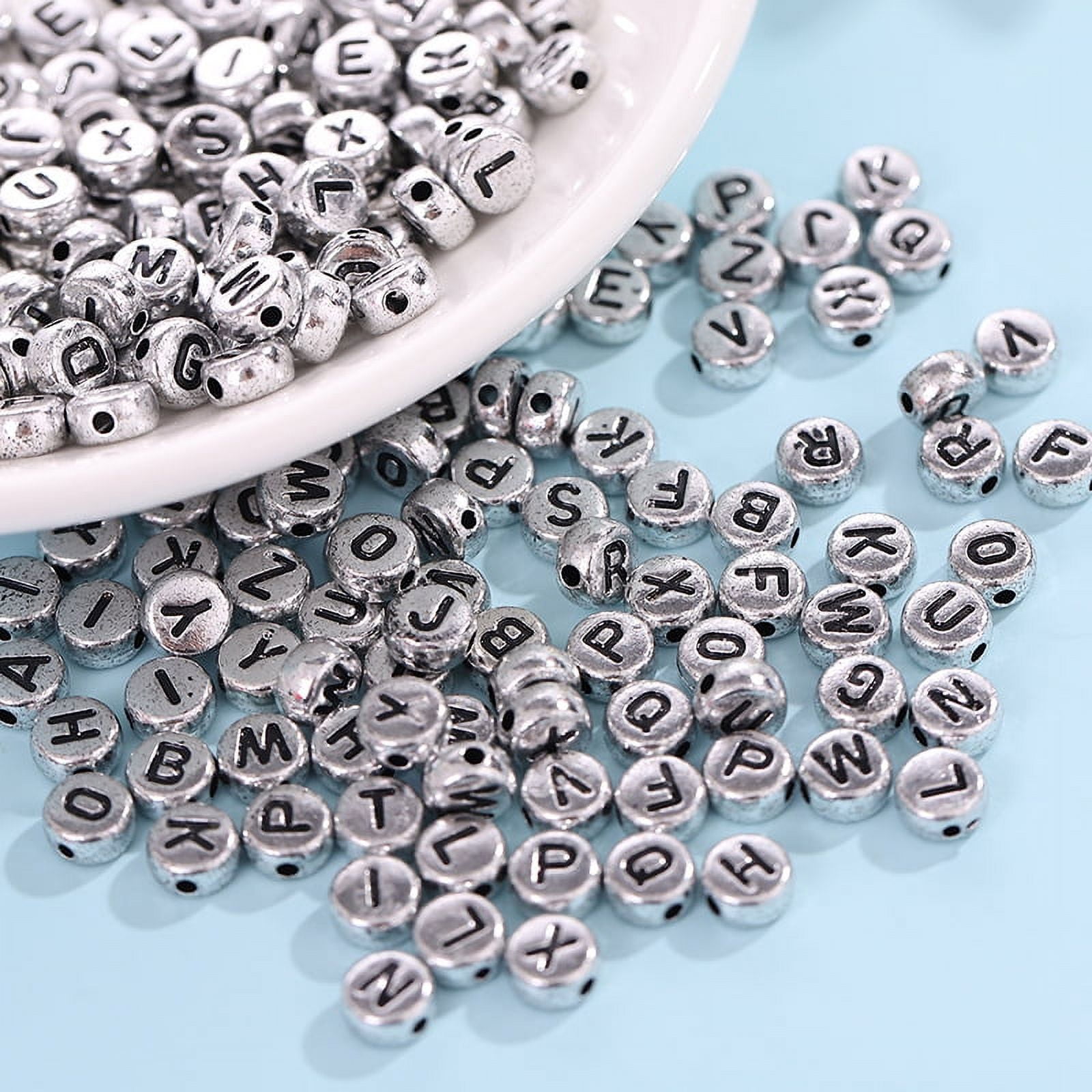 Kisor 4x7mm 1000Pcs Acrylic Letter Color Beads DIY Mobile Phone Chain ...