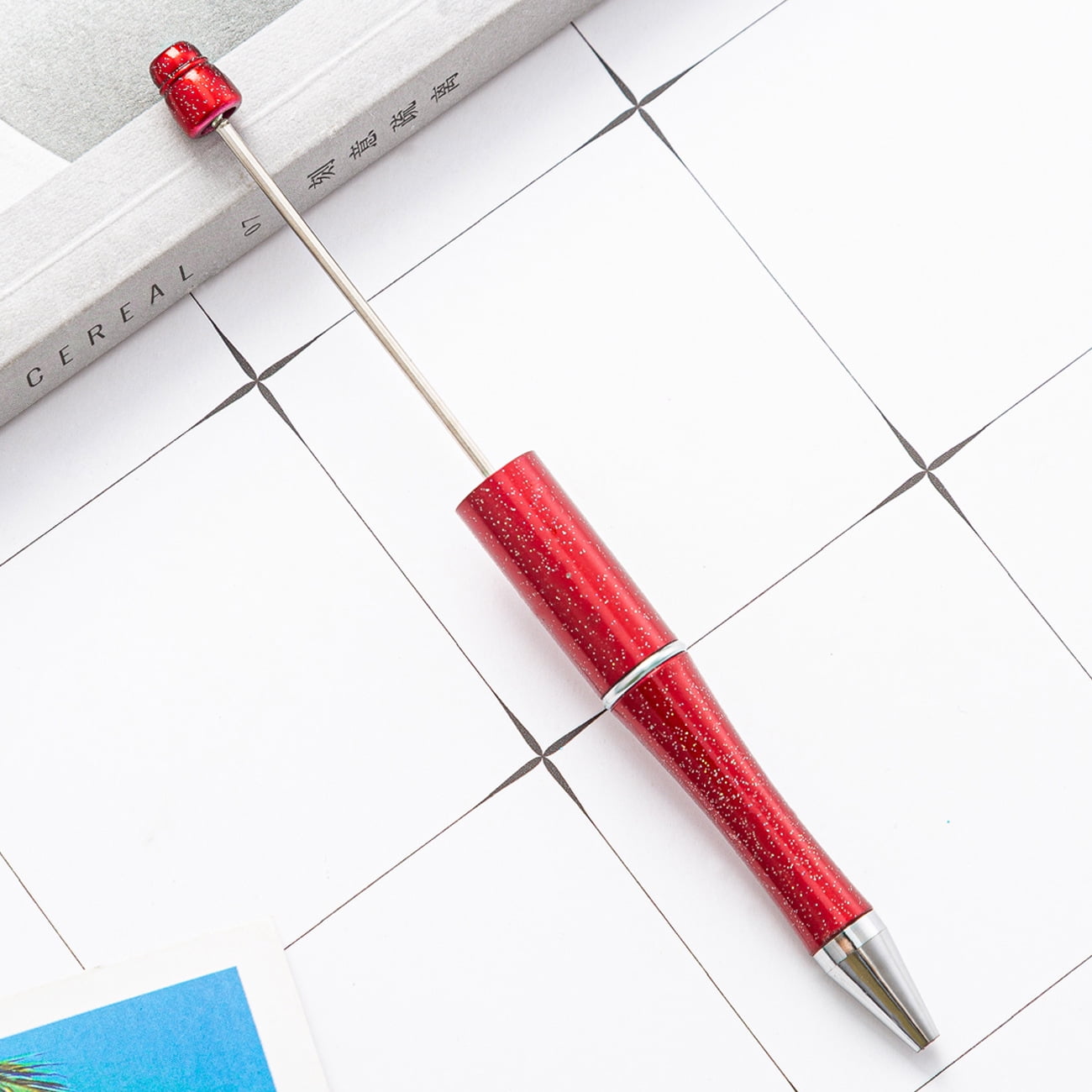 Kisor Beadable Pens Kit, 10pcs Bead Ballpoint Pens Bulk with Refills ...