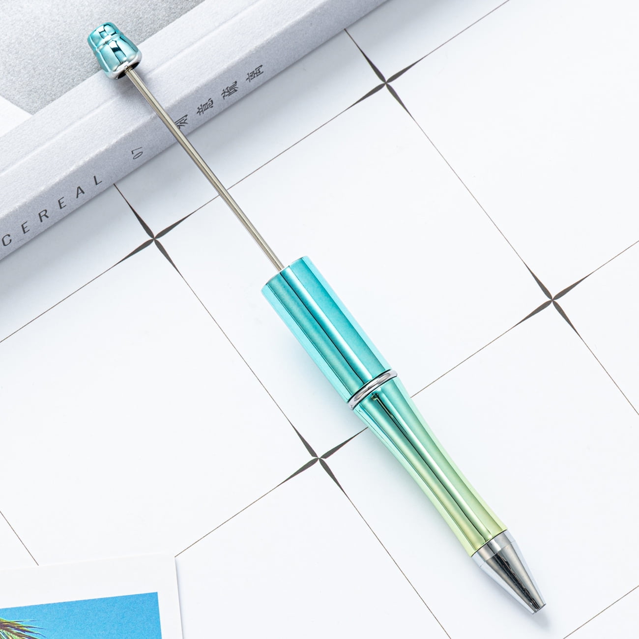 Kisor Beadable Pens Kit, 10pcs Bead Ballpoint Pens Bulk with Refills ...