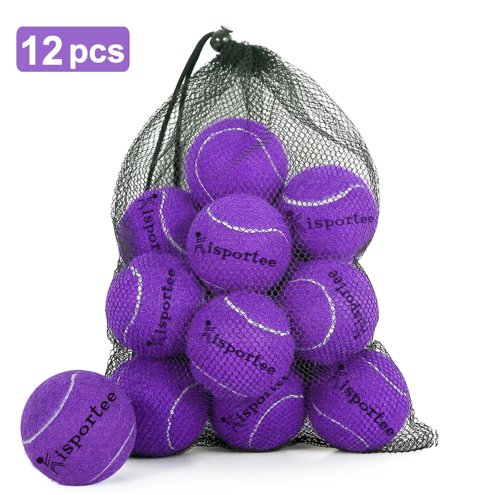 Kisportee Tennis Balls 12 Pack Advanced Training Tennis Balls with Mesh ...