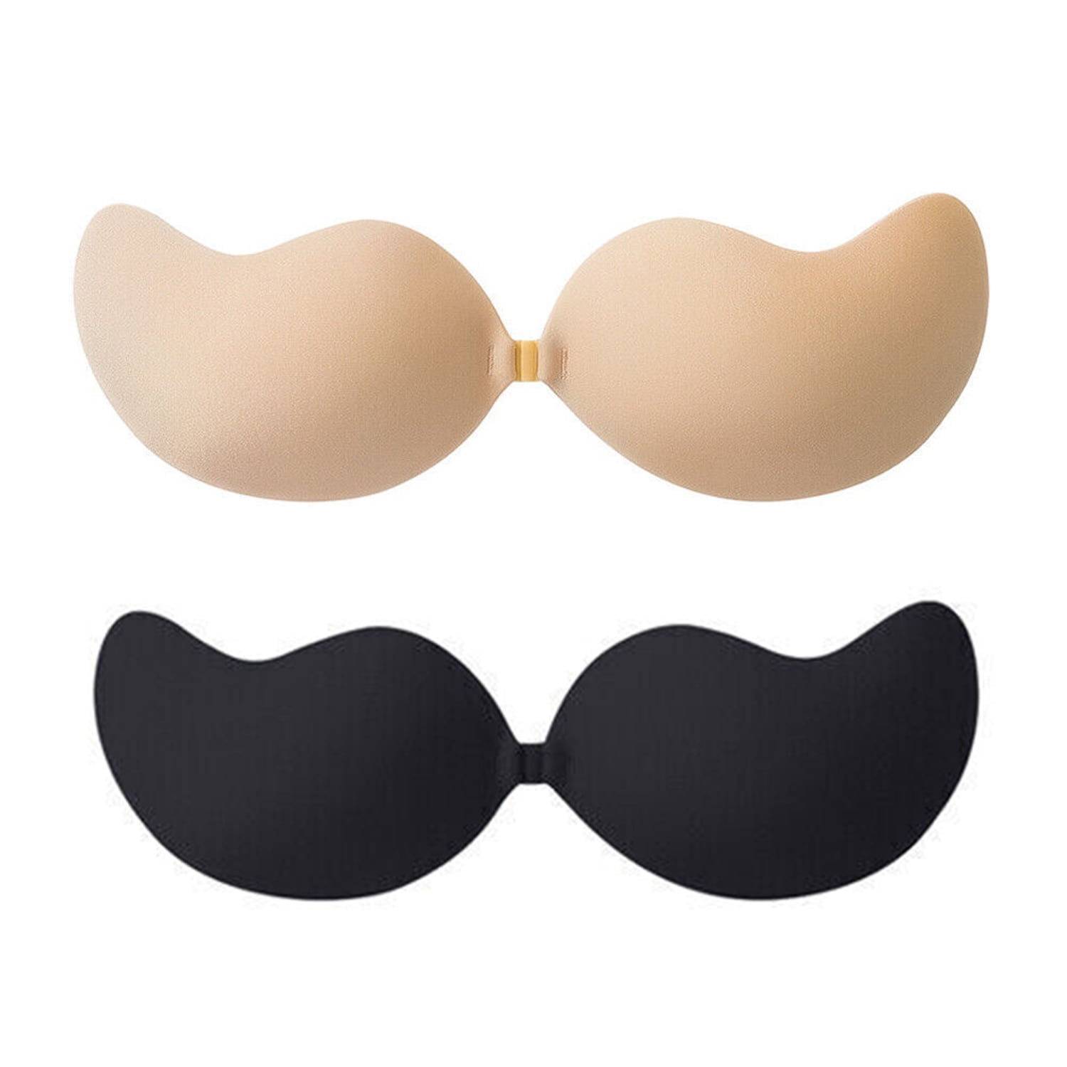 Kisrais 2 Pack Sticky Push Up Bra Reusable Adhesive Bra Strapless ...