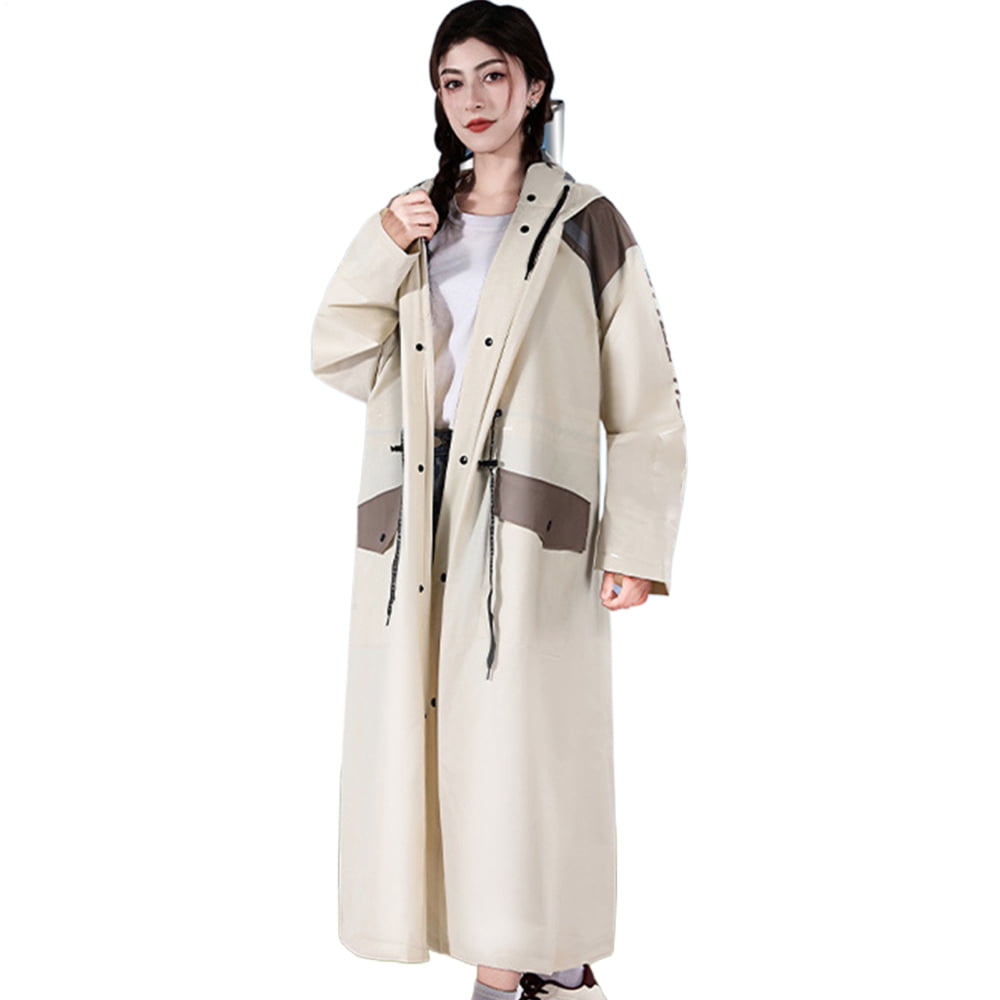Kisronda Adult Ponchos for Rain Waterproof Outdoor Raincoat Portable ...