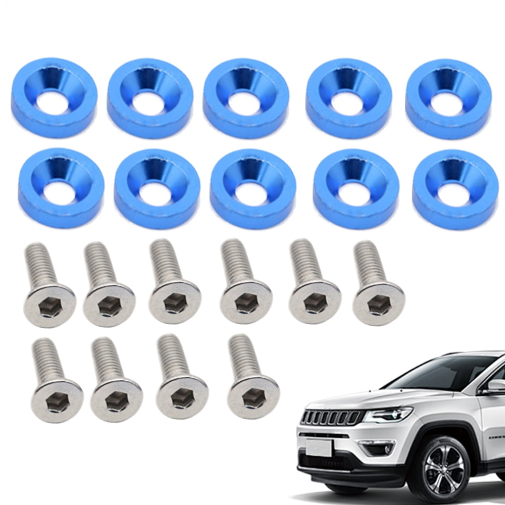 Kisronda Car License Plate Screws Car Tag Locking Screws Anti-Theft ...