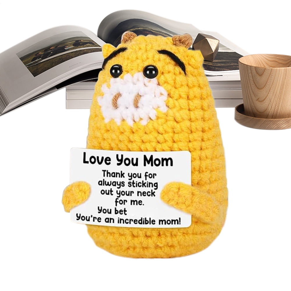 Kisronda Crochet Animals with Positive Messages Funny Giraffe Knitted ...